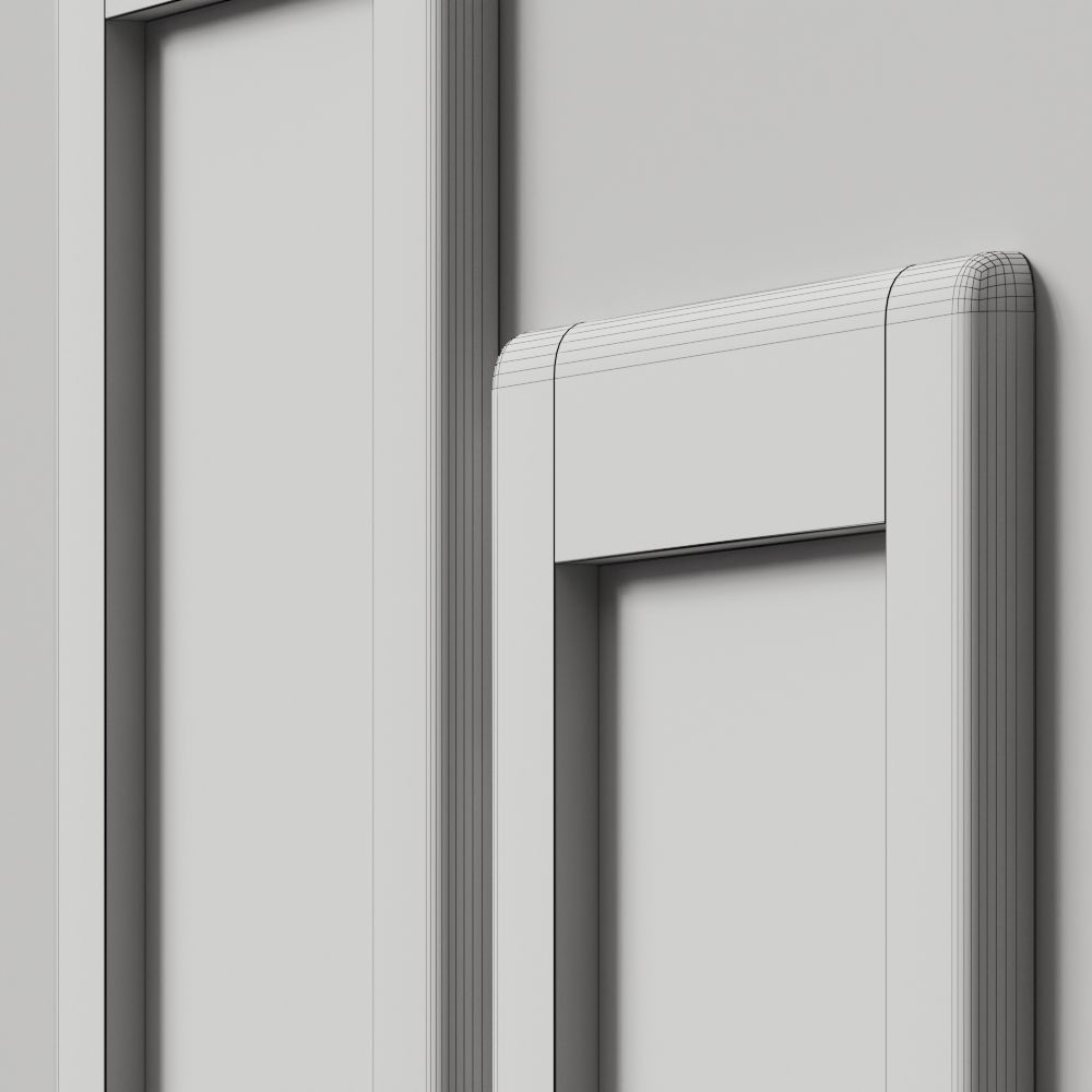 West Elm Anton Mirror Rectangle 3D model | CGTrader