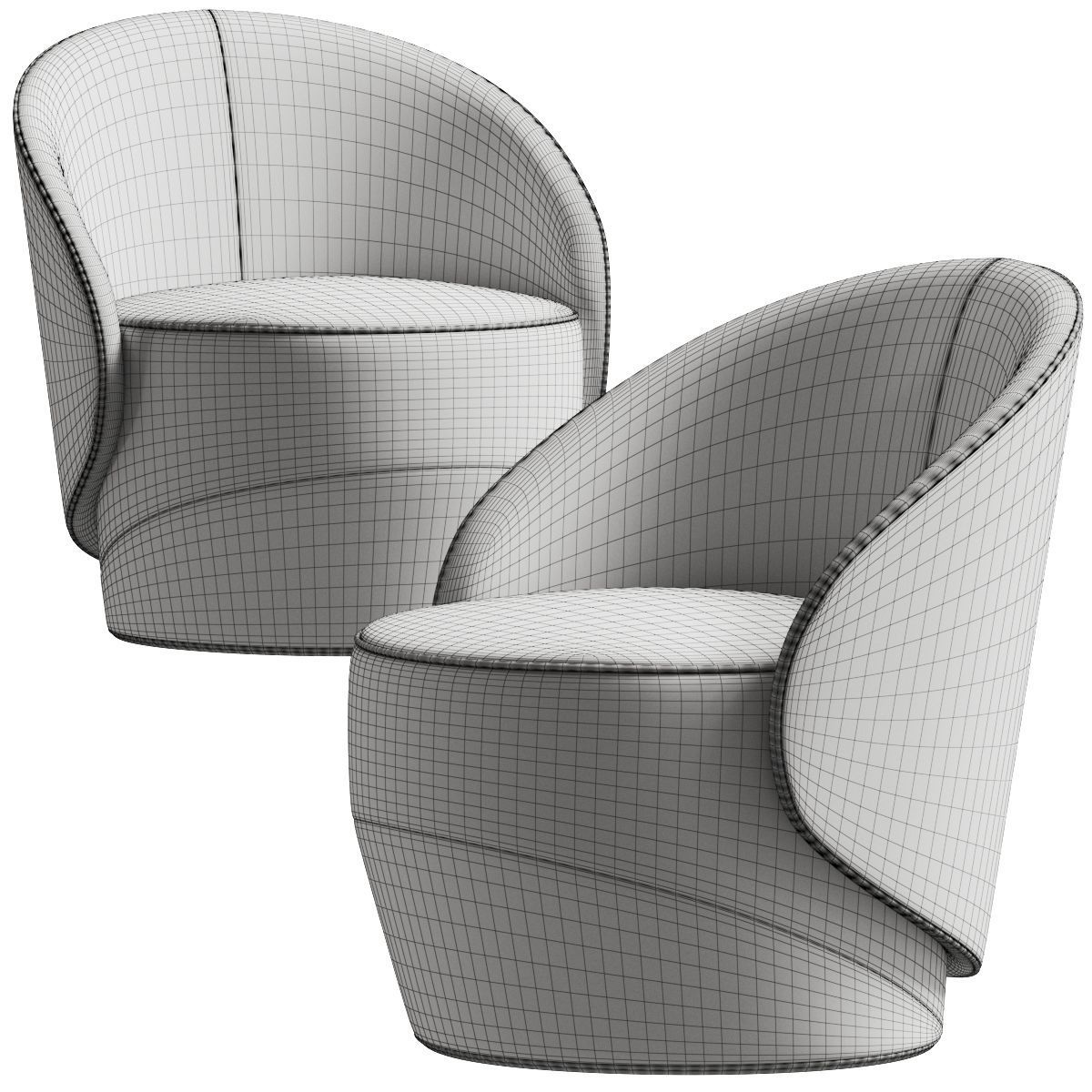 Real Piel Ohr Armchairs 3D model | CGTrader