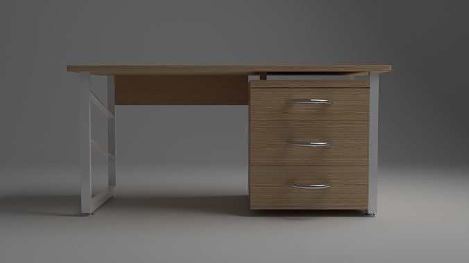 Modern desk free 3D model | CGTrader