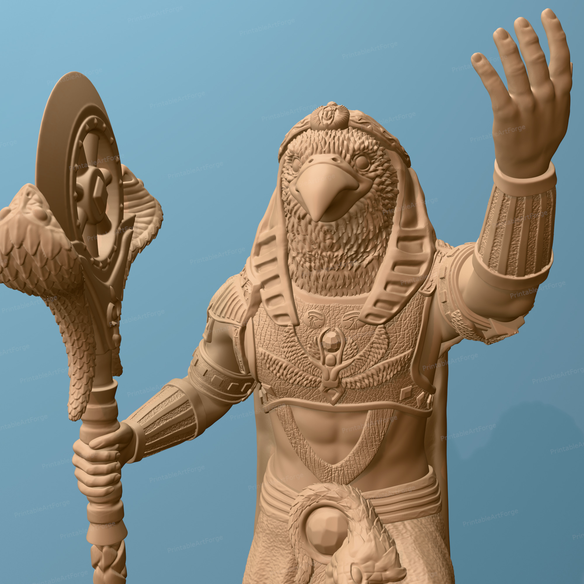 Egyptian God - Ra 3D model 3D printable | CGTrader