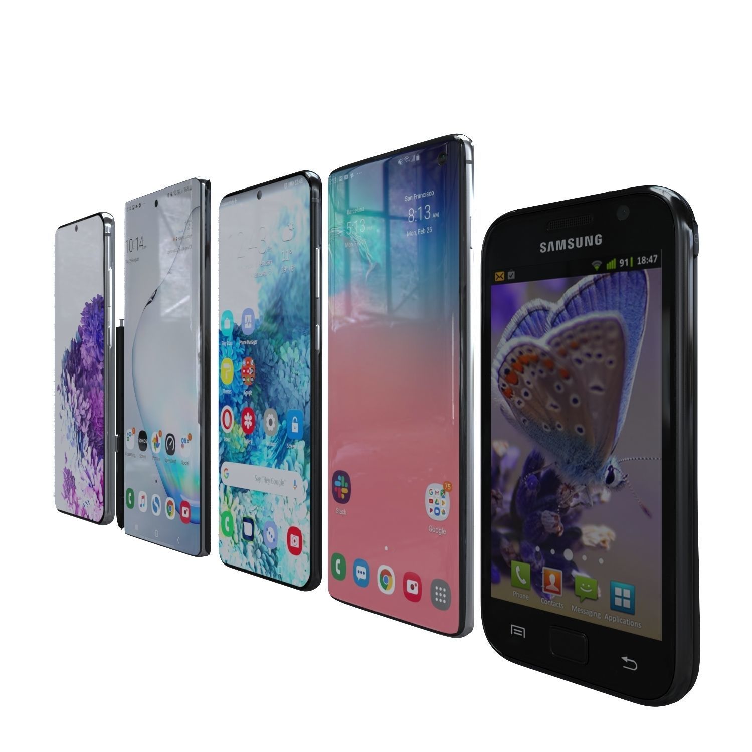 Samsung Galaxy Collection 3D model | CGTrader