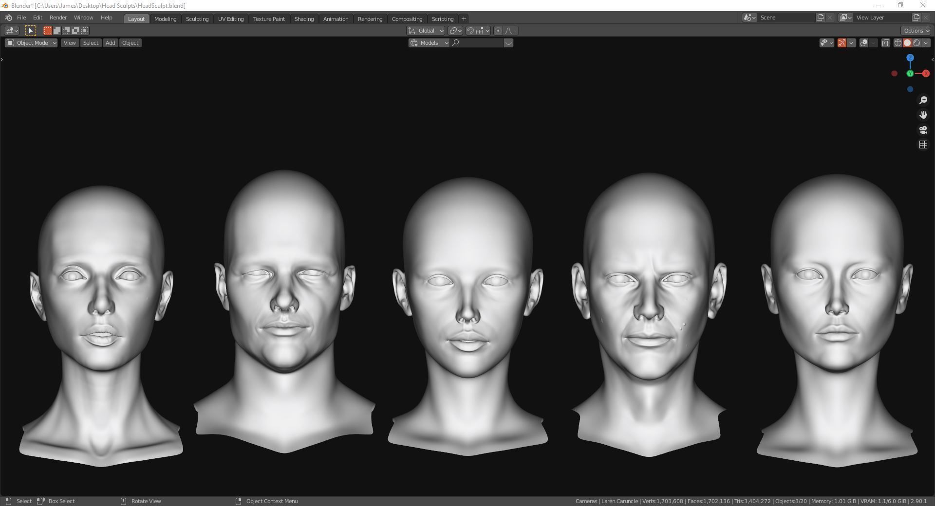 3d Model Anatomy Reference Vr Ar Low Poly Cgtrader
