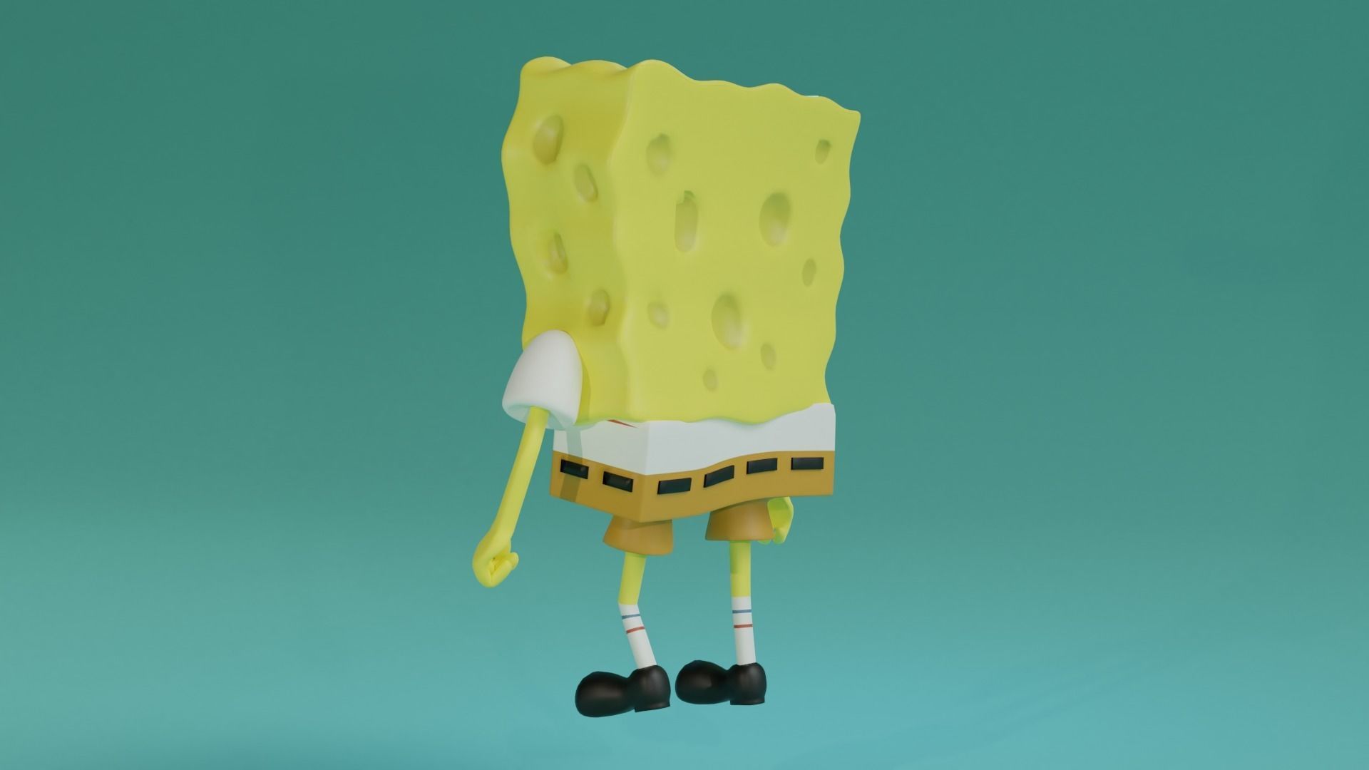 Spongebob squarepants 3D model animated rigged | CGTrader