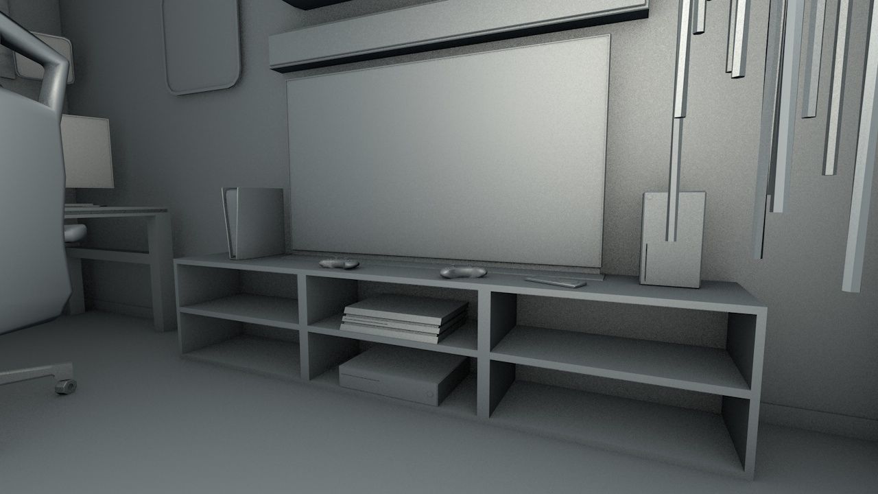 3D model Gamer Live Streamer Room VR / AR / low-poly | CGTrader