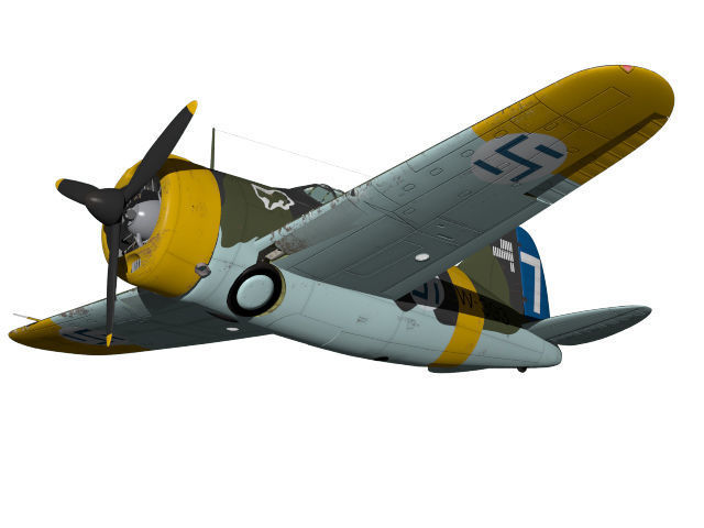Brewster F2A Buffalo B239 3D model | CGTrader
