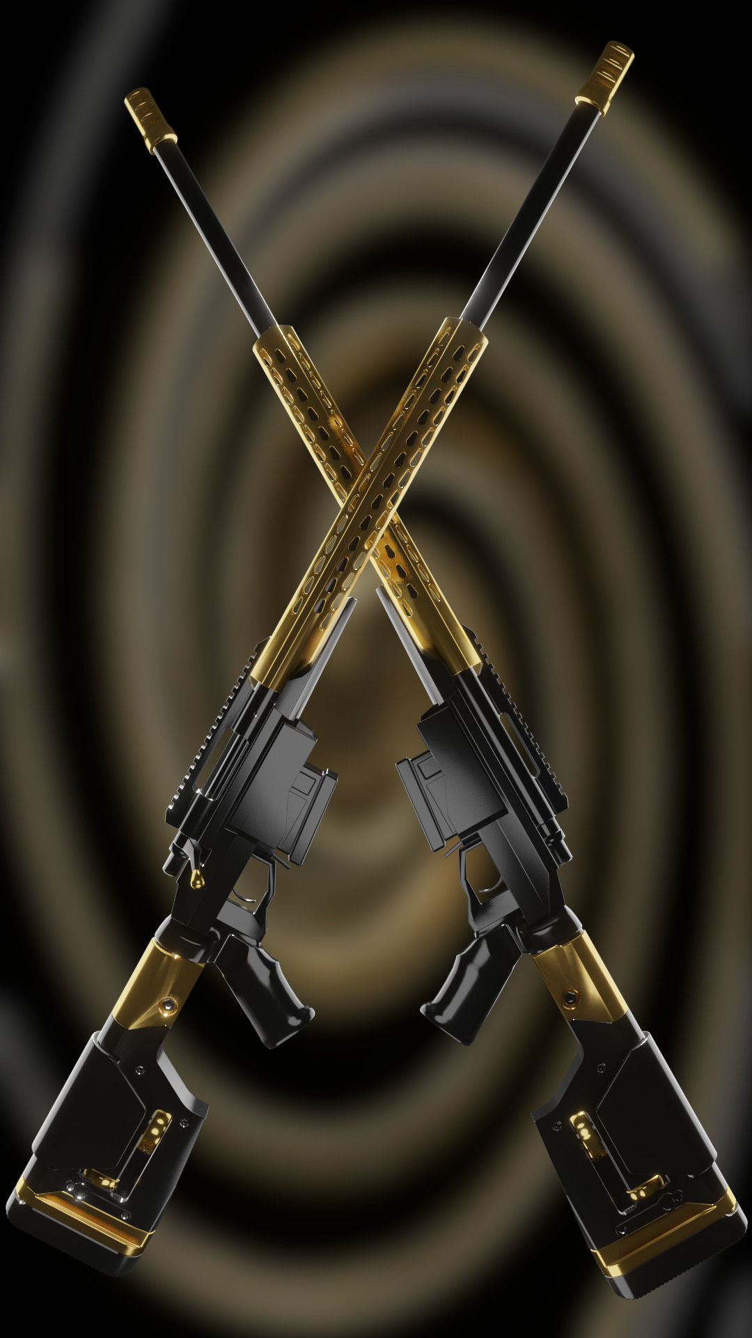Remington 700 Golden Gangsta 3D model | CGTrader