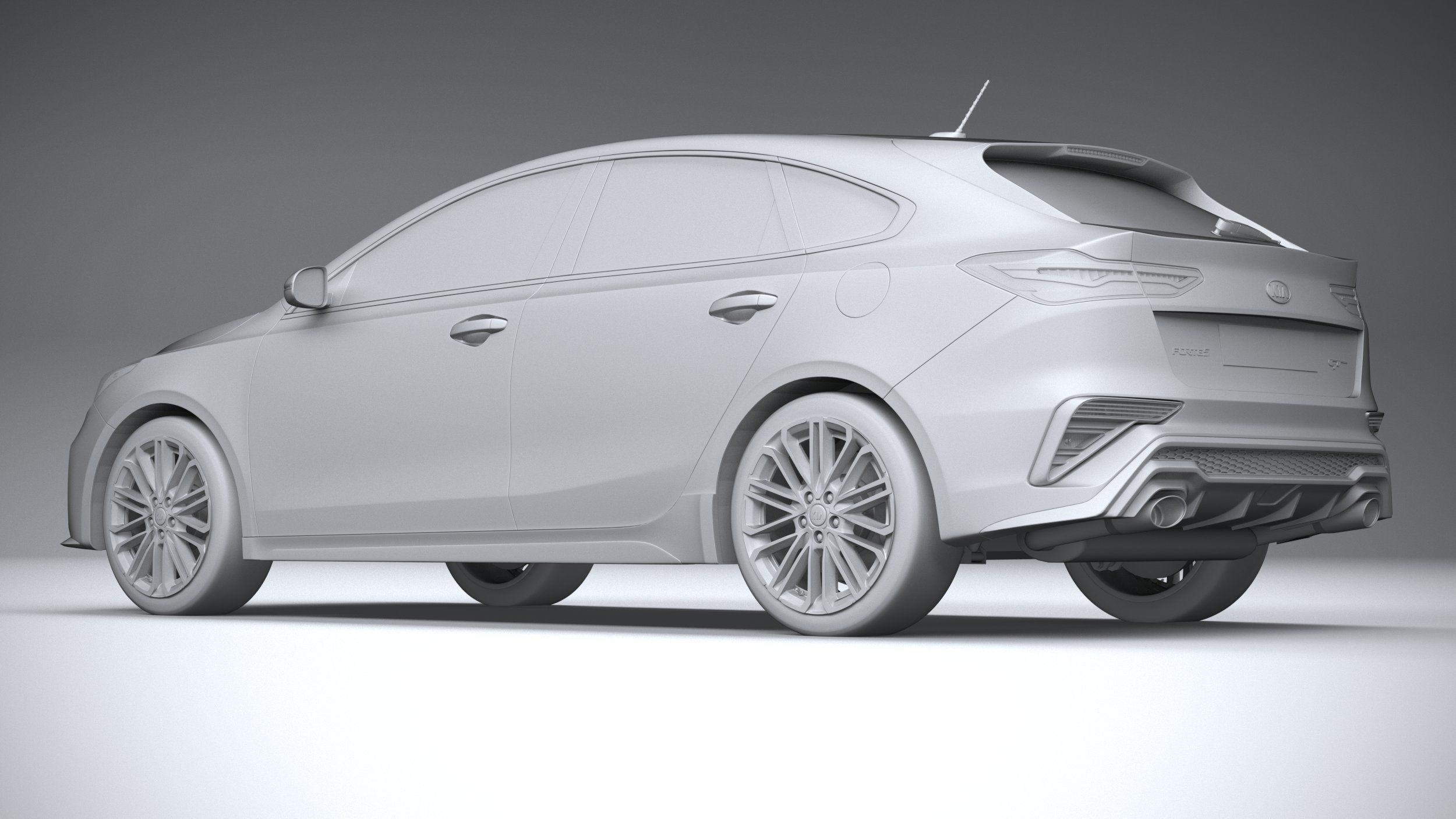 Kia Forte GT Hatchback 2021 3D model | CGTrader