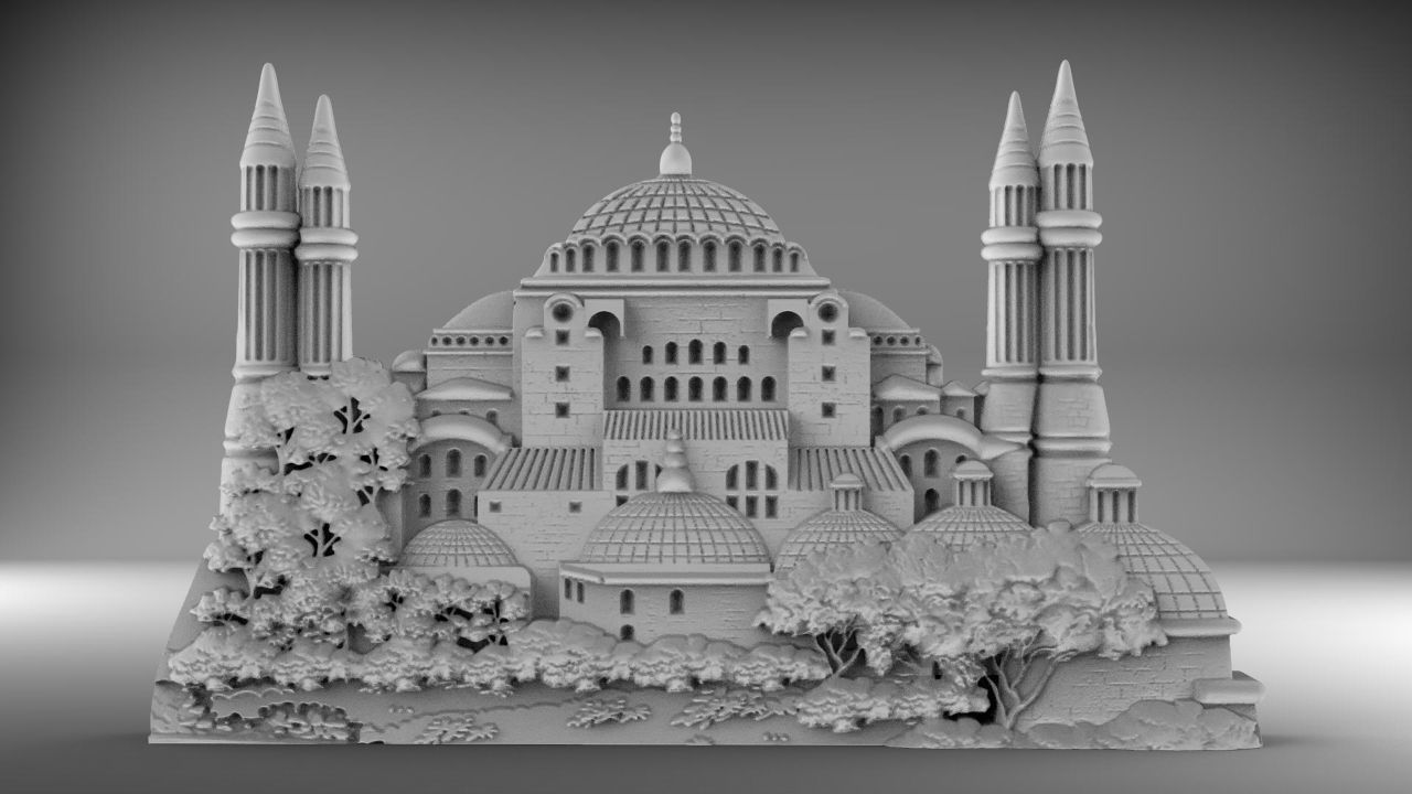 Hagia Sophia 3D model 3D printable | CGTrader