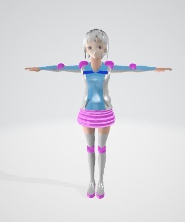 3D Cute Girl Model character 3D model | CGTrader