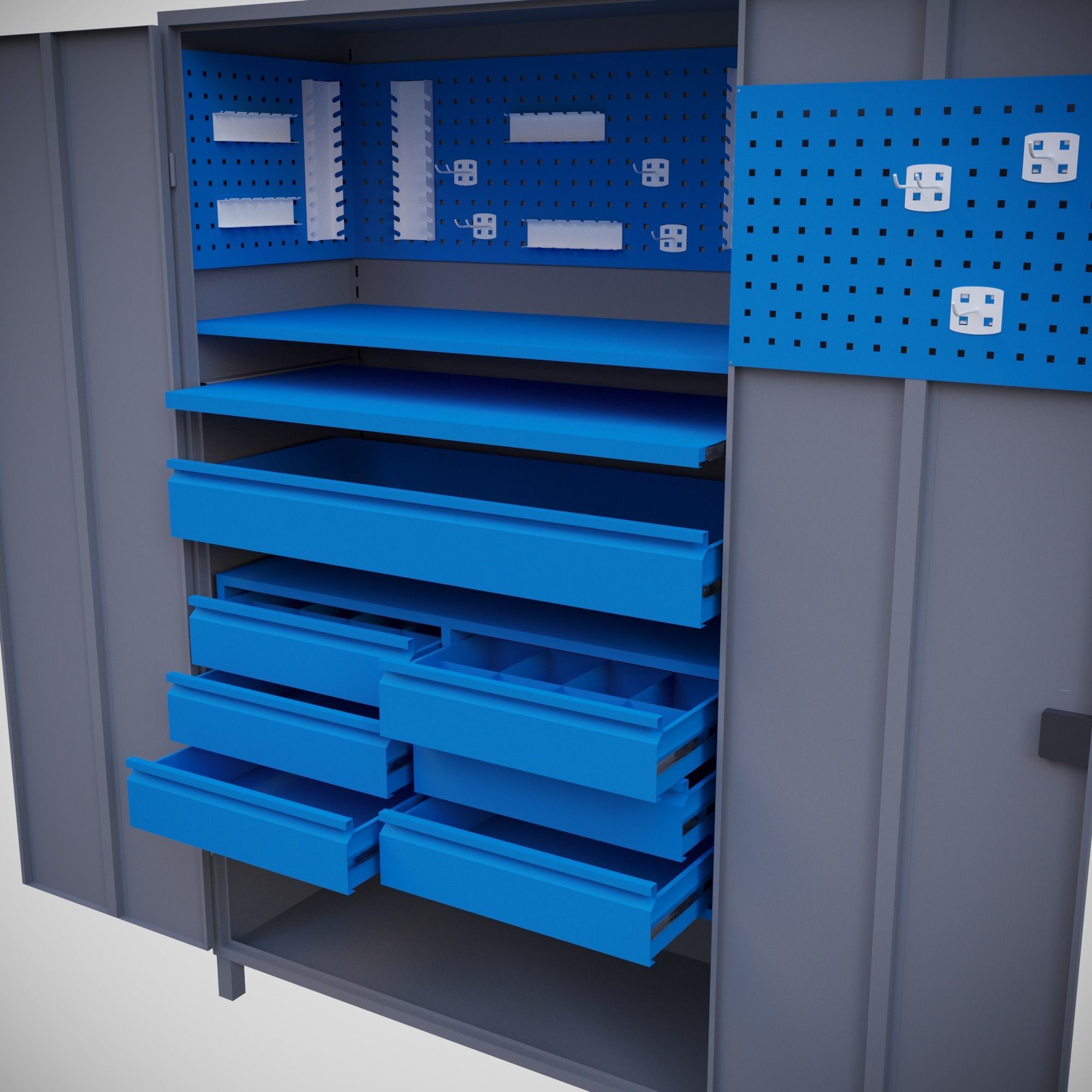 Metal Wardrobe 3D model | CGTrader