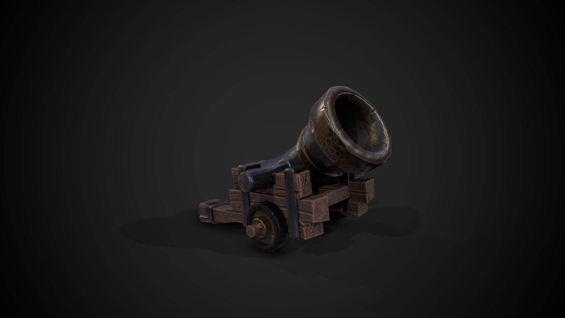 3D model Stylized Cannon with Ball VR / AR / low-poly | CGTrader