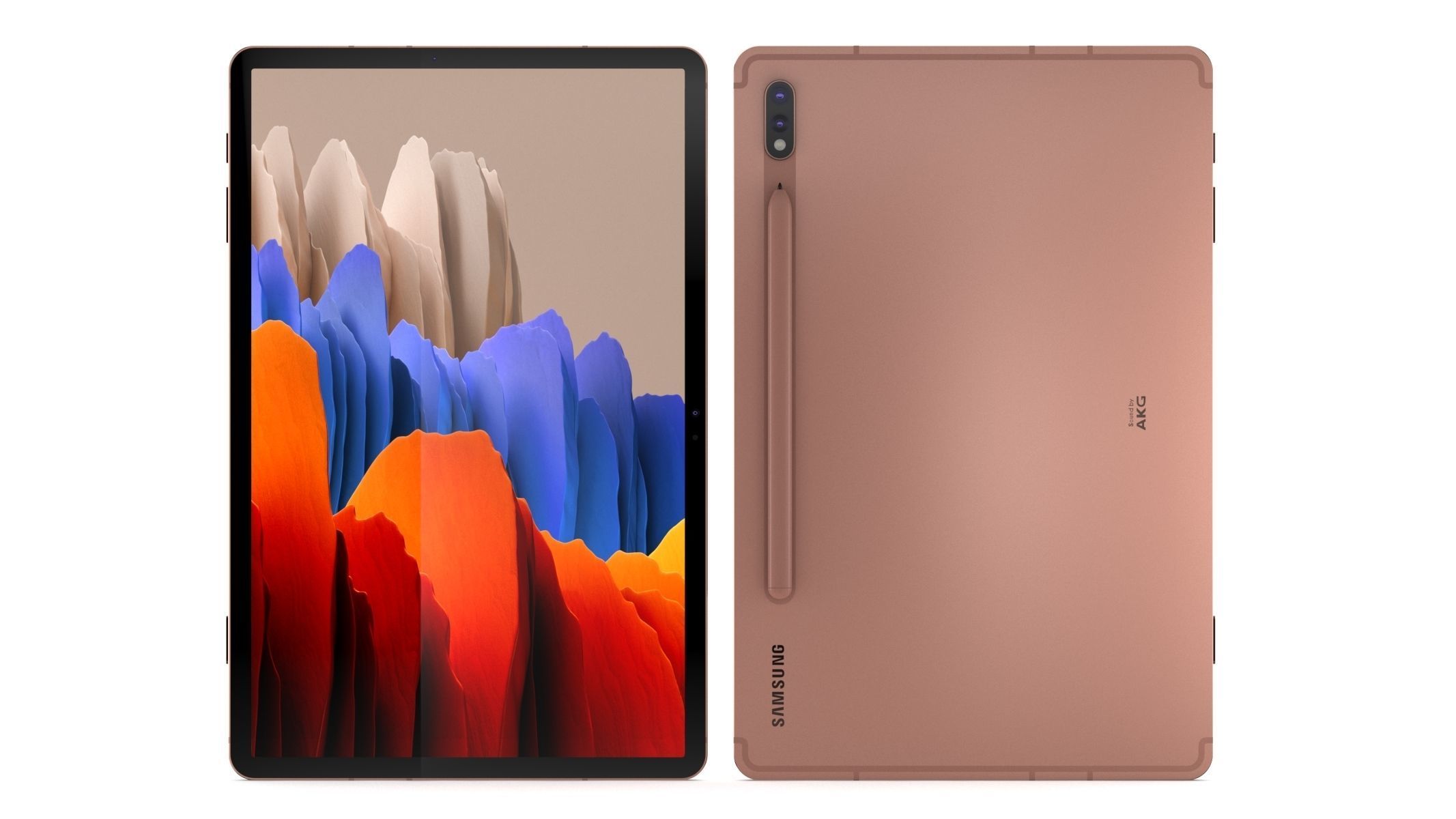 Samsung Galaxy Tab S7 Mystic Bronze 3D model | CGTrader