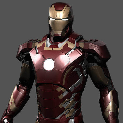 Iron man object obj 3D model 3D printable | CGTrader