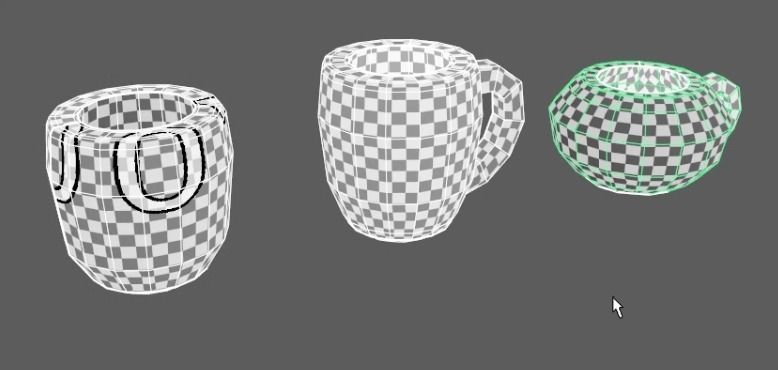 Clay cups 3D model rigged | CGTrader