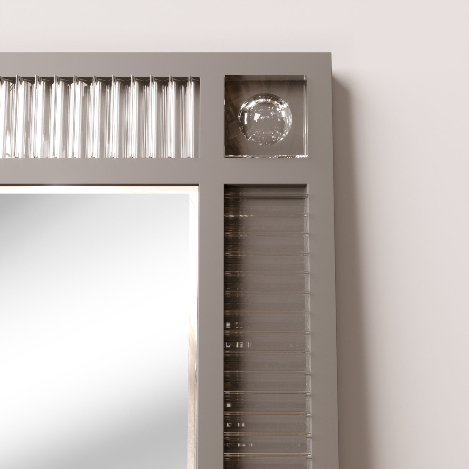 RH CARLYLE LEANER MIRROR 3D model | CGTrader