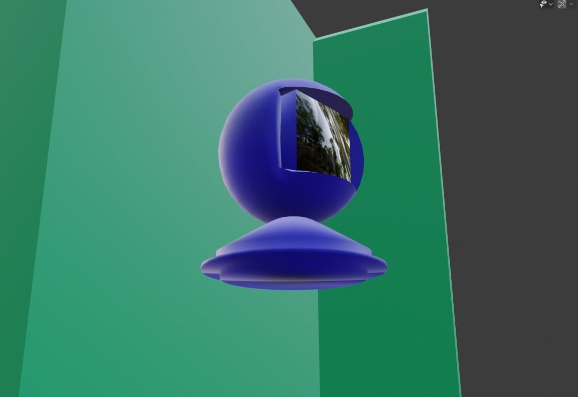 Futuristic Hover Television 3D model animated | CGTrader