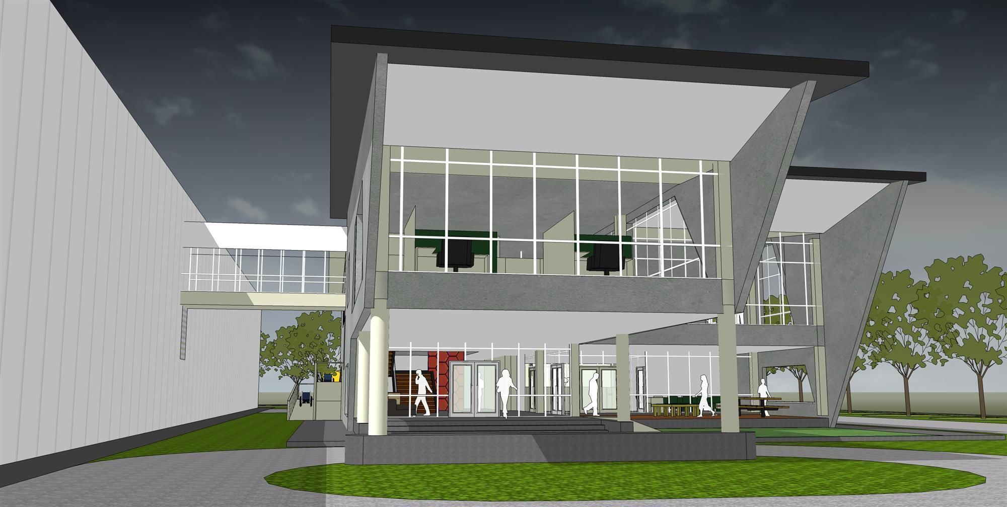 Layout for Precast factory and office 3D model | CGTrader