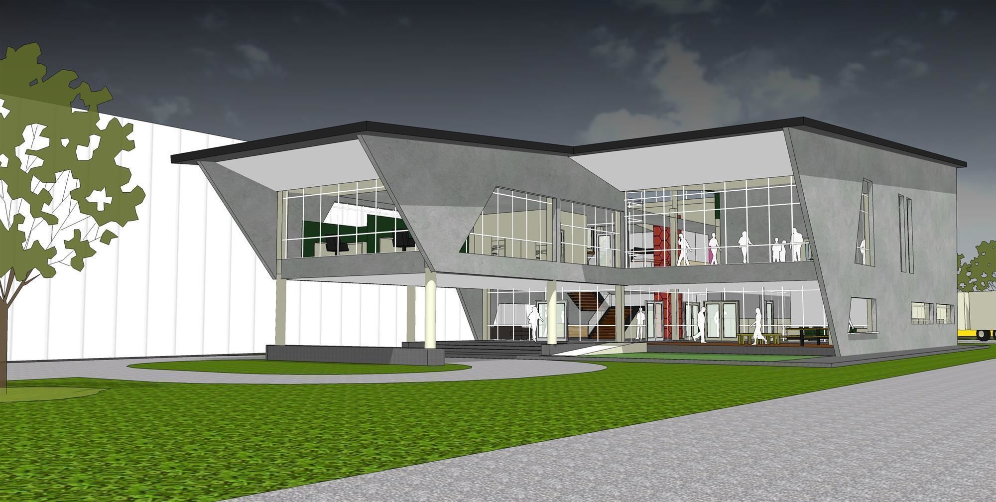 Layout for Precast factory and office 3D model | CGTrader