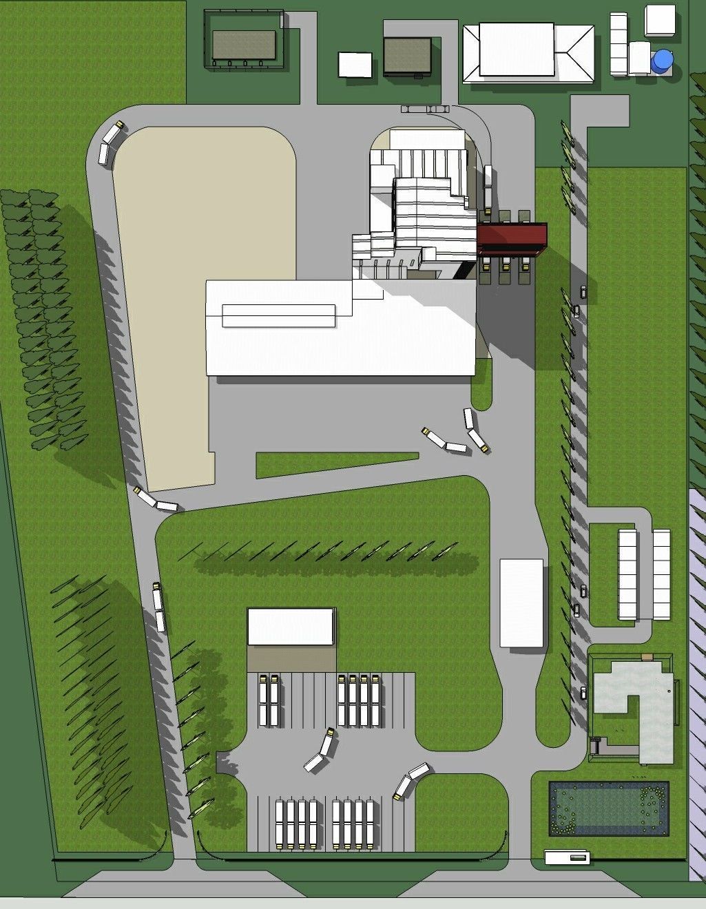 Layout for Cement plant -02 3D model | CGTrader