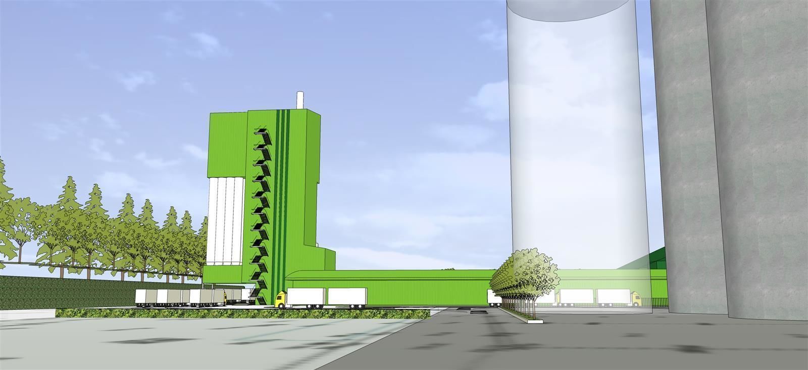 Layout of mini Cement plant 3D model | CGTrader