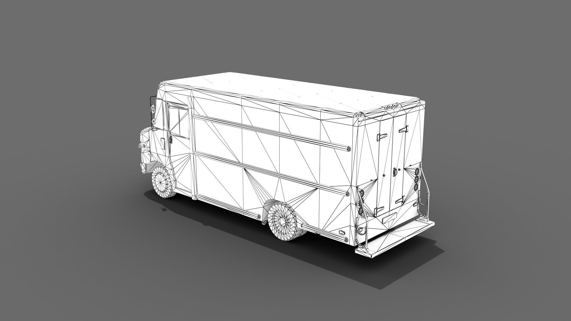 3D model Delivery Truck VR / AR / low-poly | CGTrader