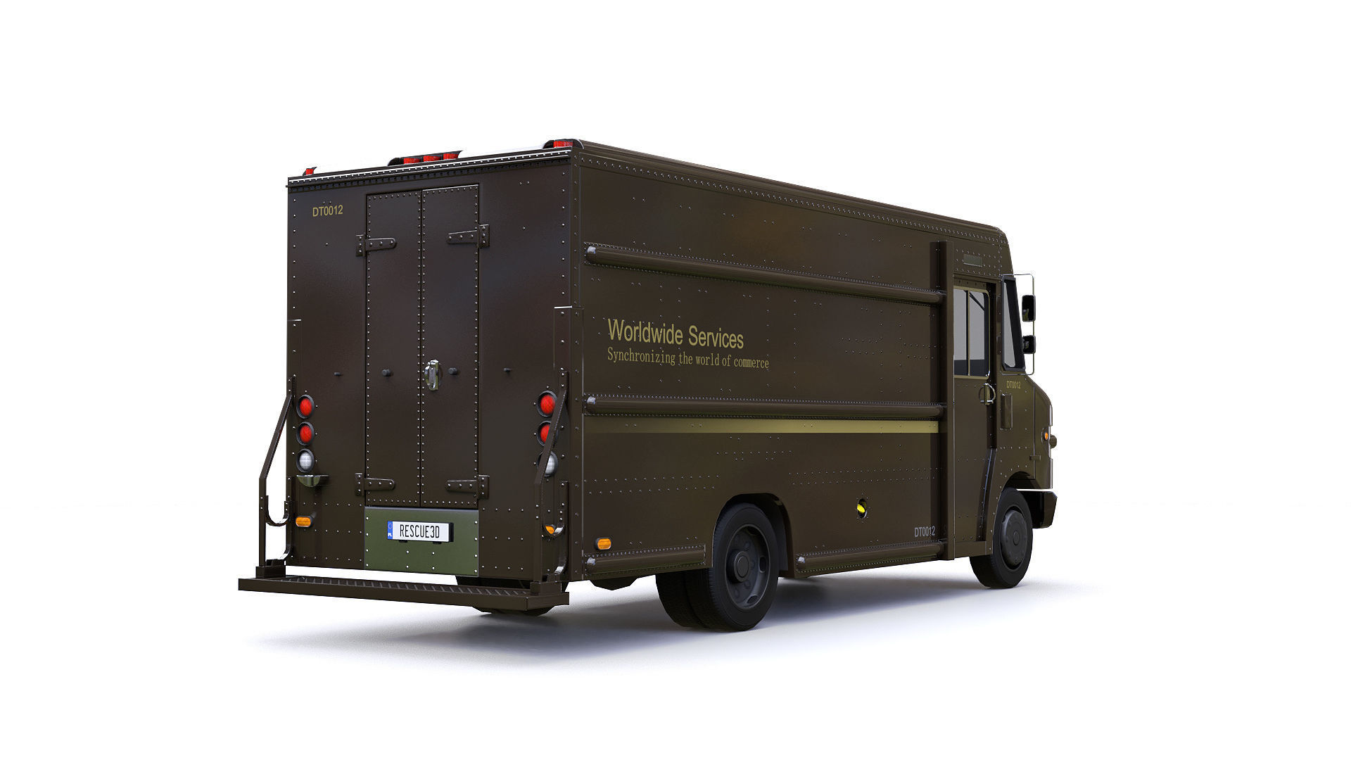 3D model Delivery Truck VR / AR / low-poly | CGTrader