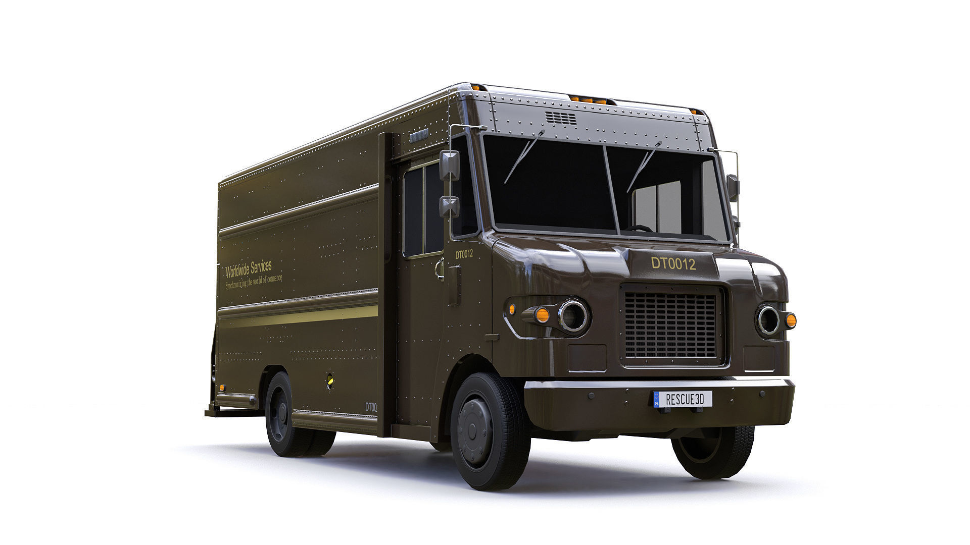 3D model Delivery Truck VR / AR / low-poly | CGTrader