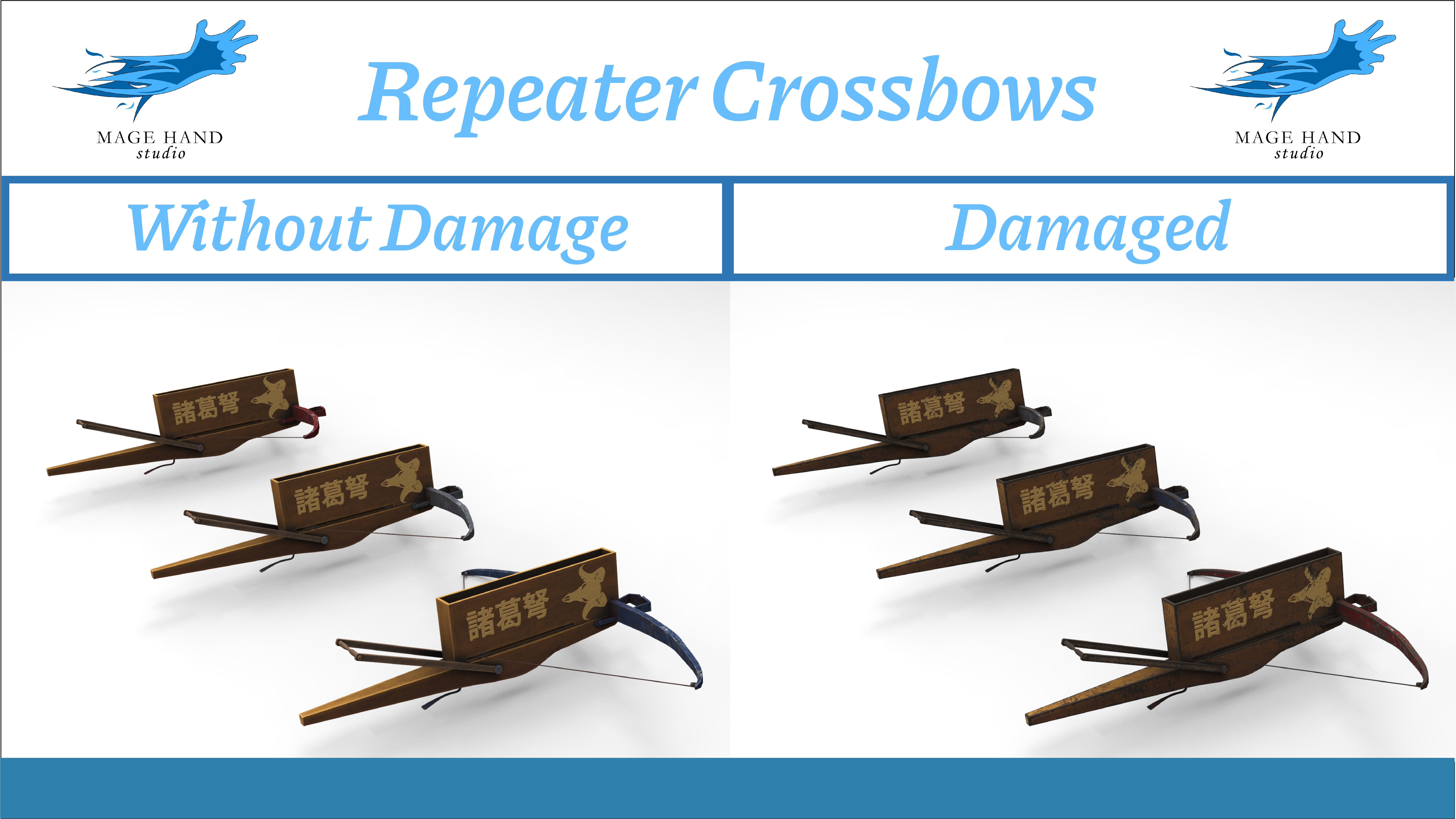Medieval ranged weapons and throwables pack 3D model | CGTrader