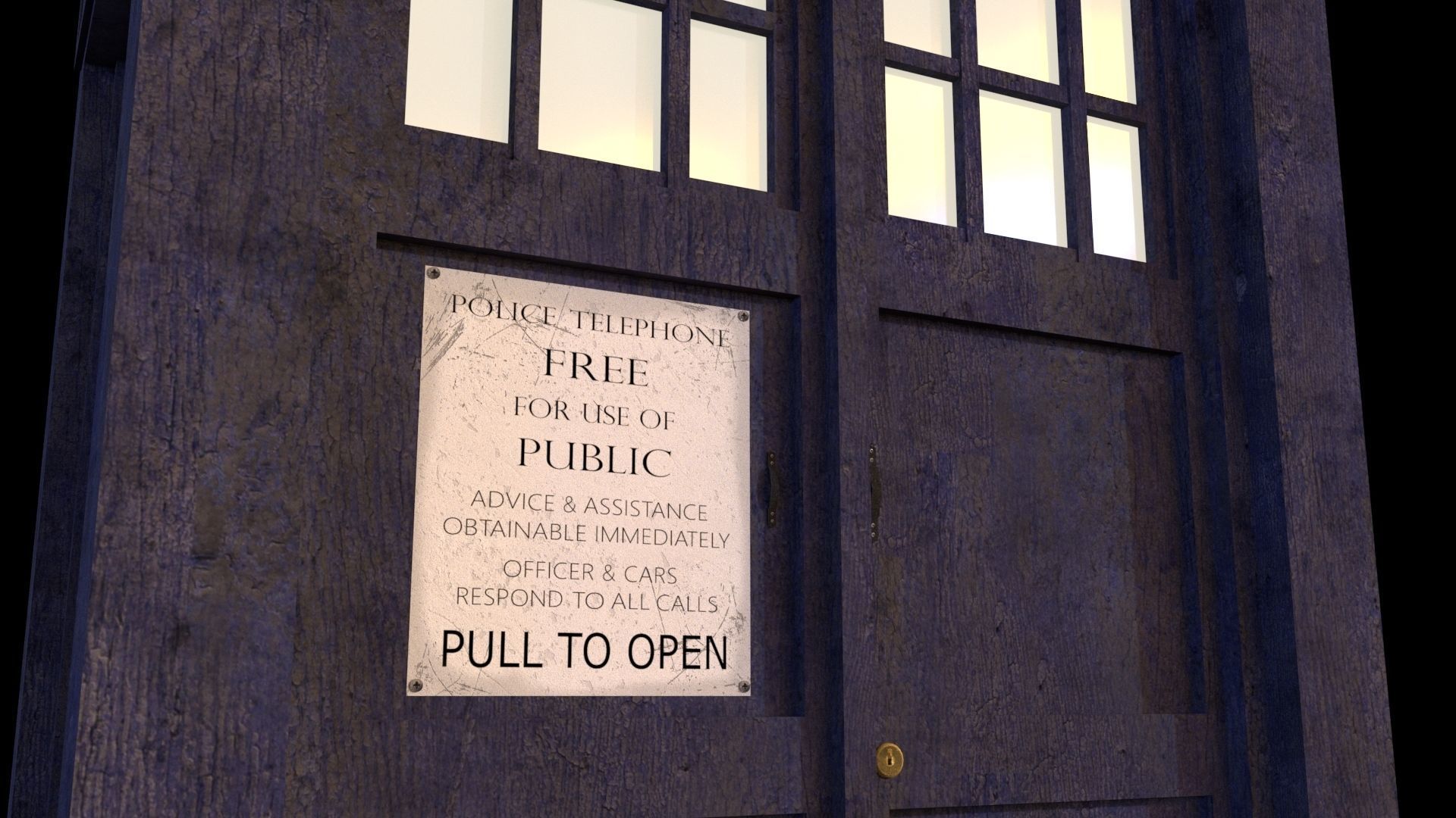 The 10th Doctors Tardis 3D model | CGTrader