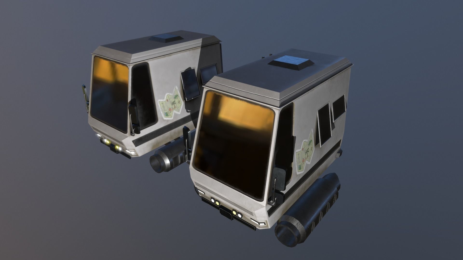 3D model Stylized Sci Fi Car With 2 Texture VR / AR / low-poly | CGTrader