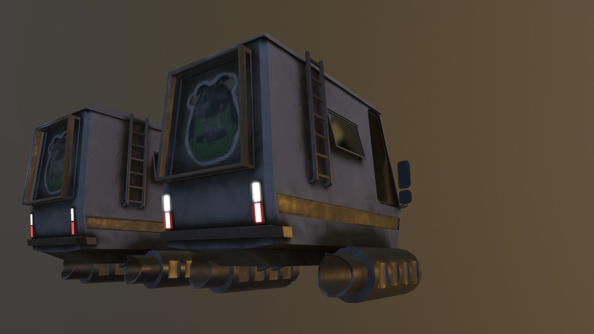 3D model Stylized Sci Fi Car With 2 Texture VR / AR / low-poly | CGTrader