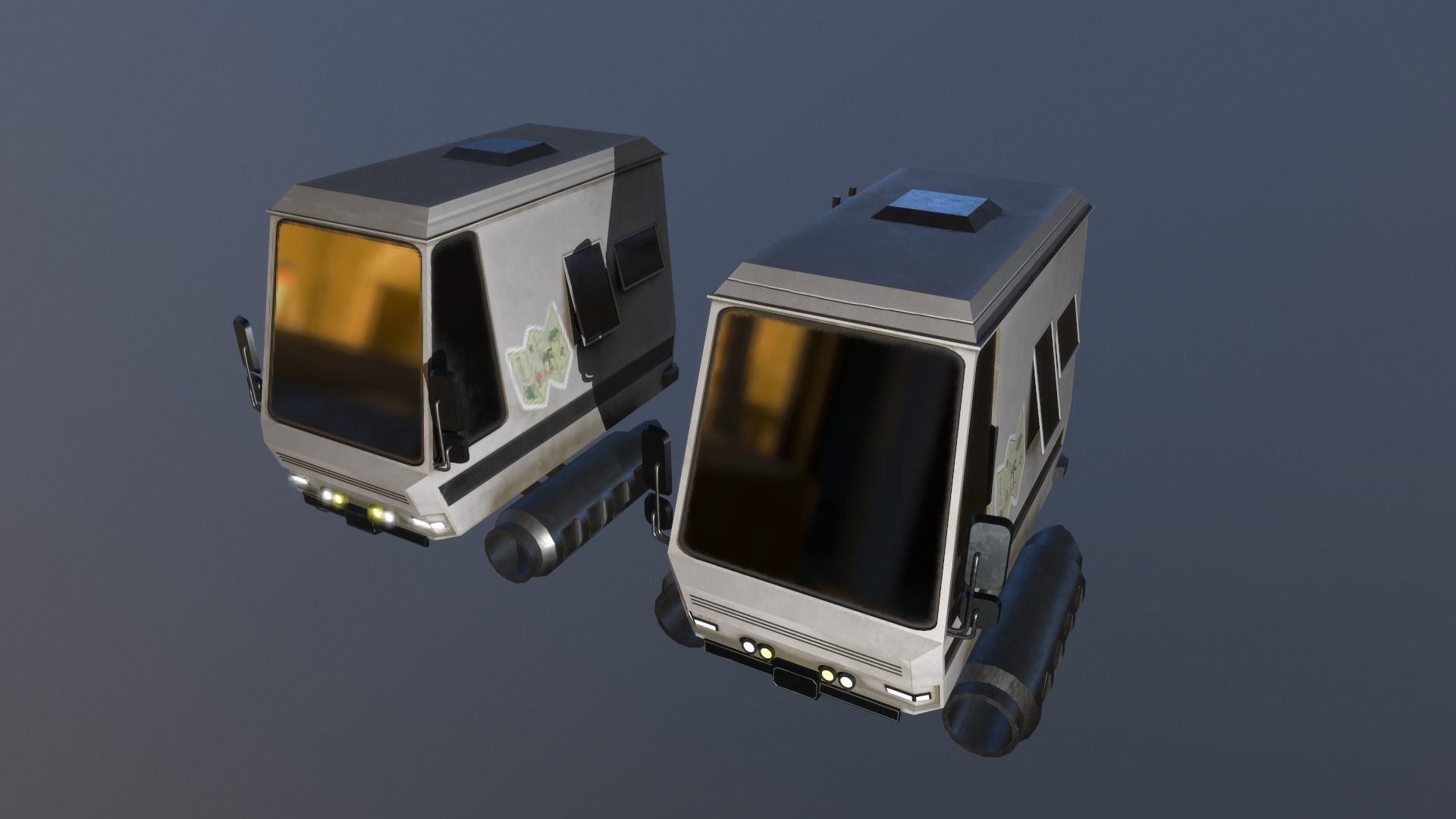 3D model Stylized Sci Fi Car With 2 Texture VR / AR / low-poly | CGTrader