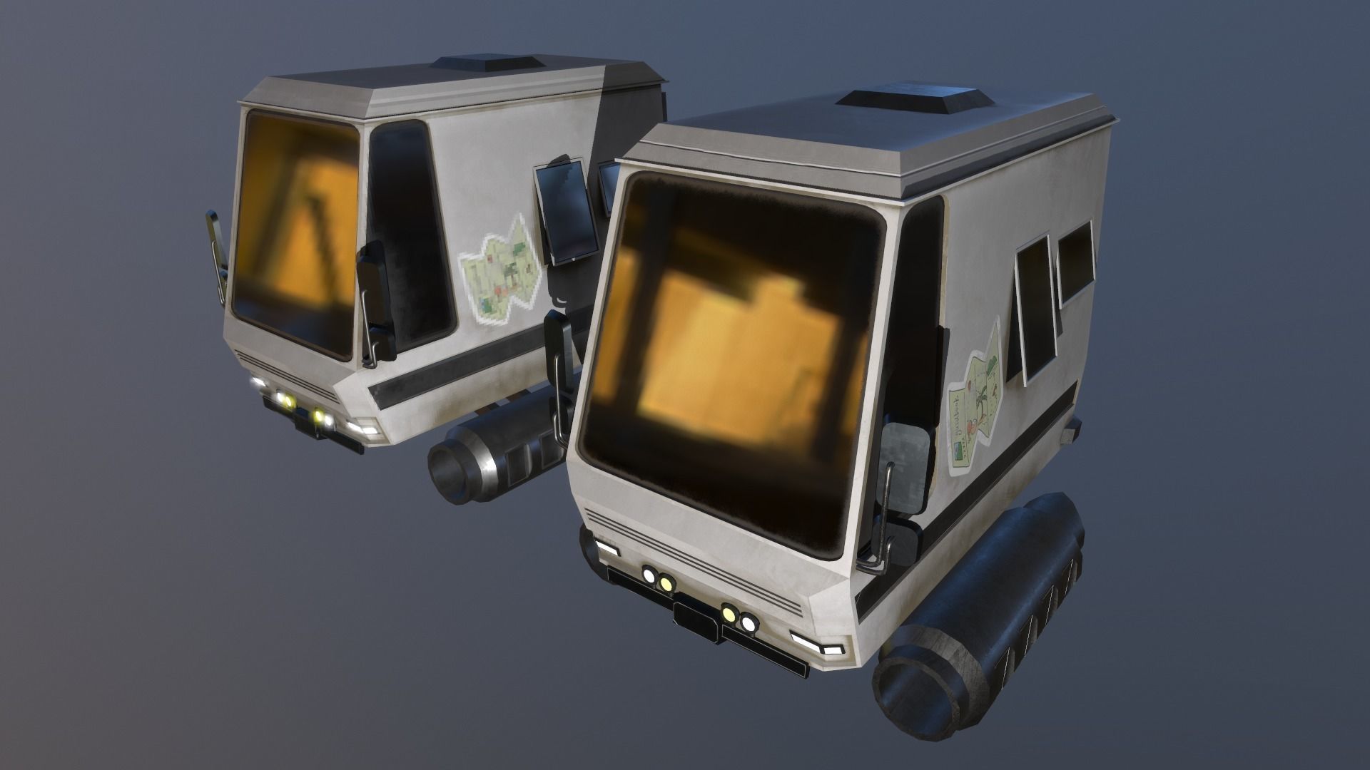 3D model Stylized Sci Fi Car With 2 Texture VR / AR / low-poly | CGTrader