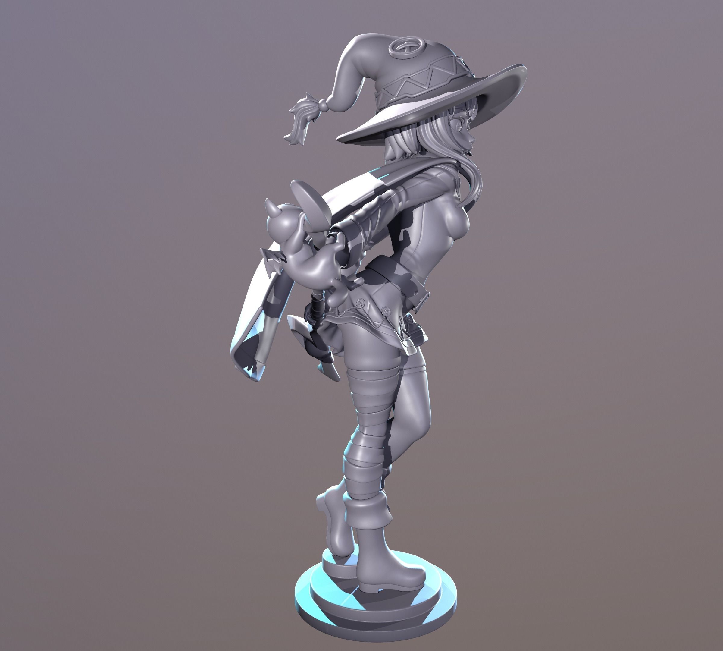 Megumin and Chomusuke Main Version 3D Print Model 3D model 3D printable ...