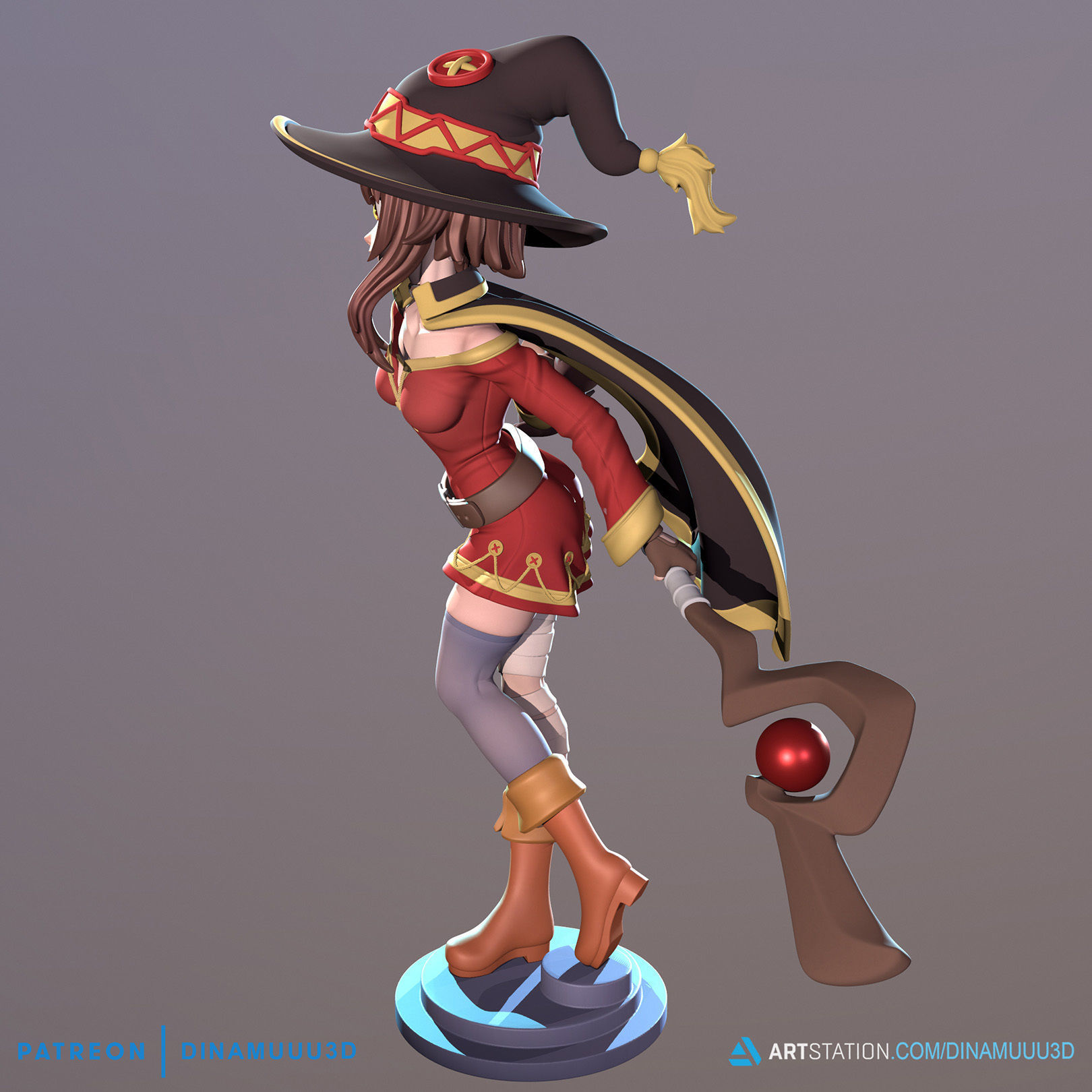 Megumin and Chomusuke Main Version 3D Print Model 3D model 3D printable ...