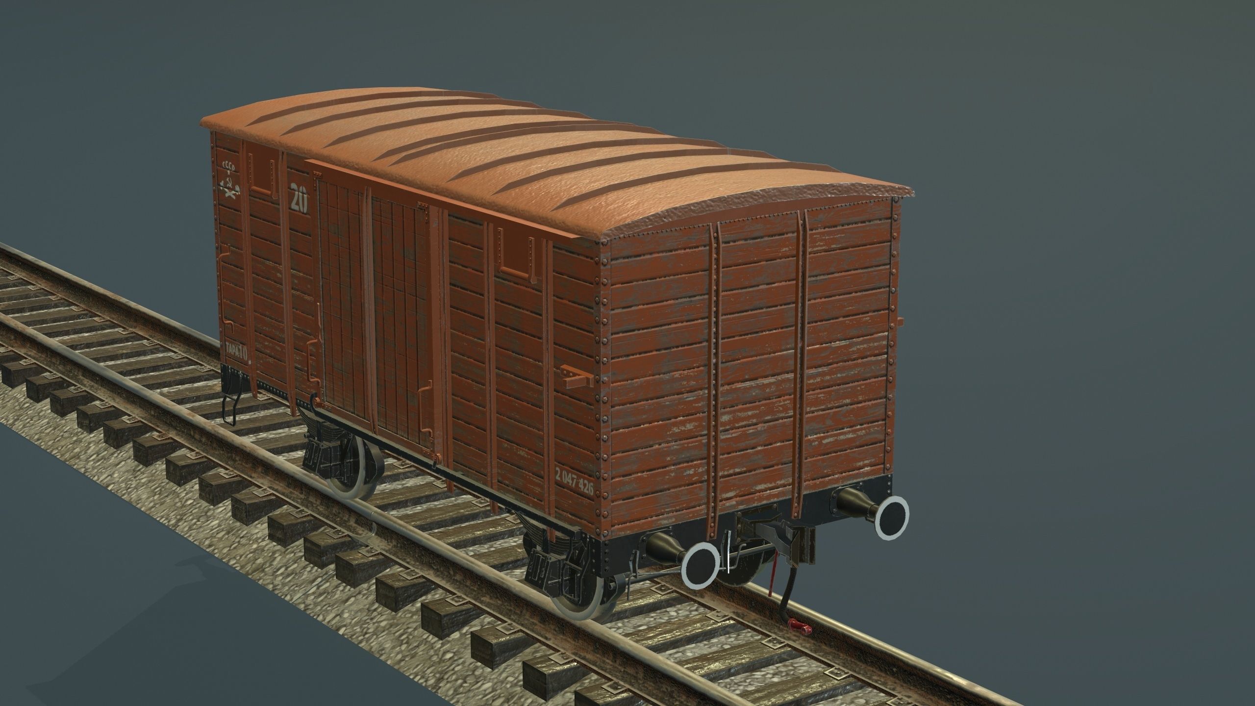 3D model wagon covered NTV VR / AR / low-poly | CGTrader