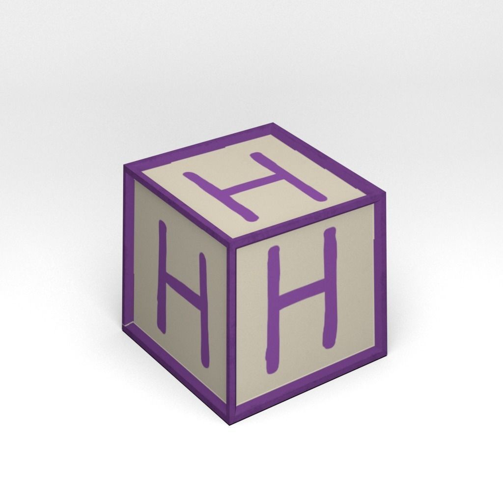 3D model Wooden Block Alphabet with Rig VR / AR / low-poly | CGTrader
