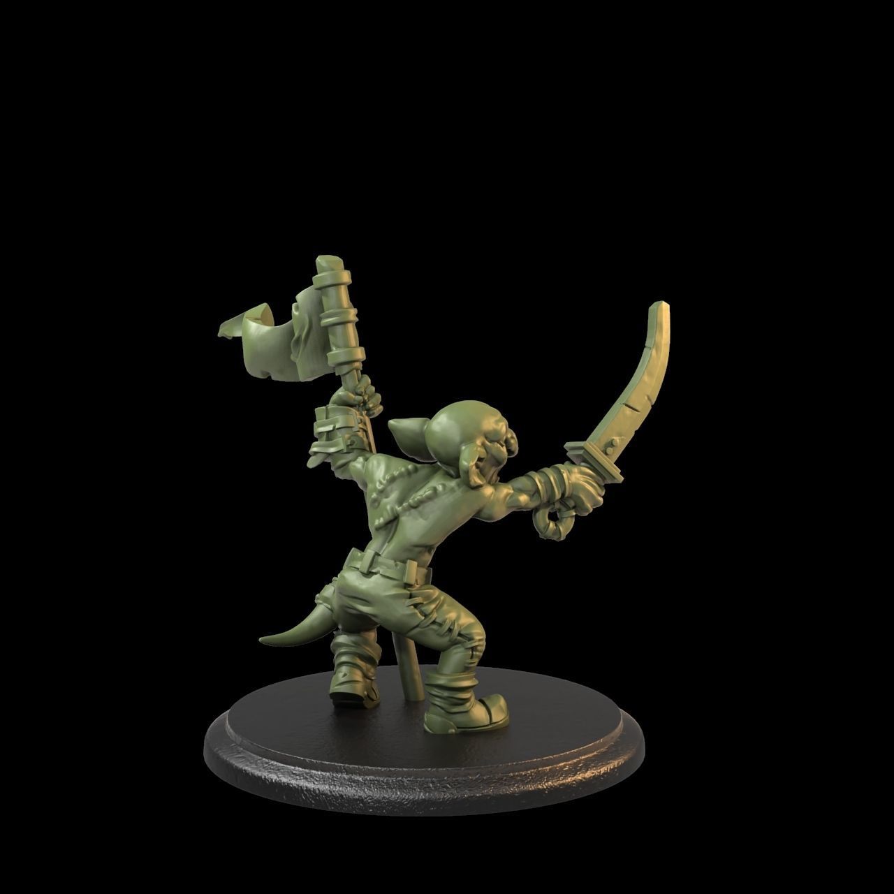 Goblin Flag Bearer - Pre-Supported 3D model 3D printable | CGTrader