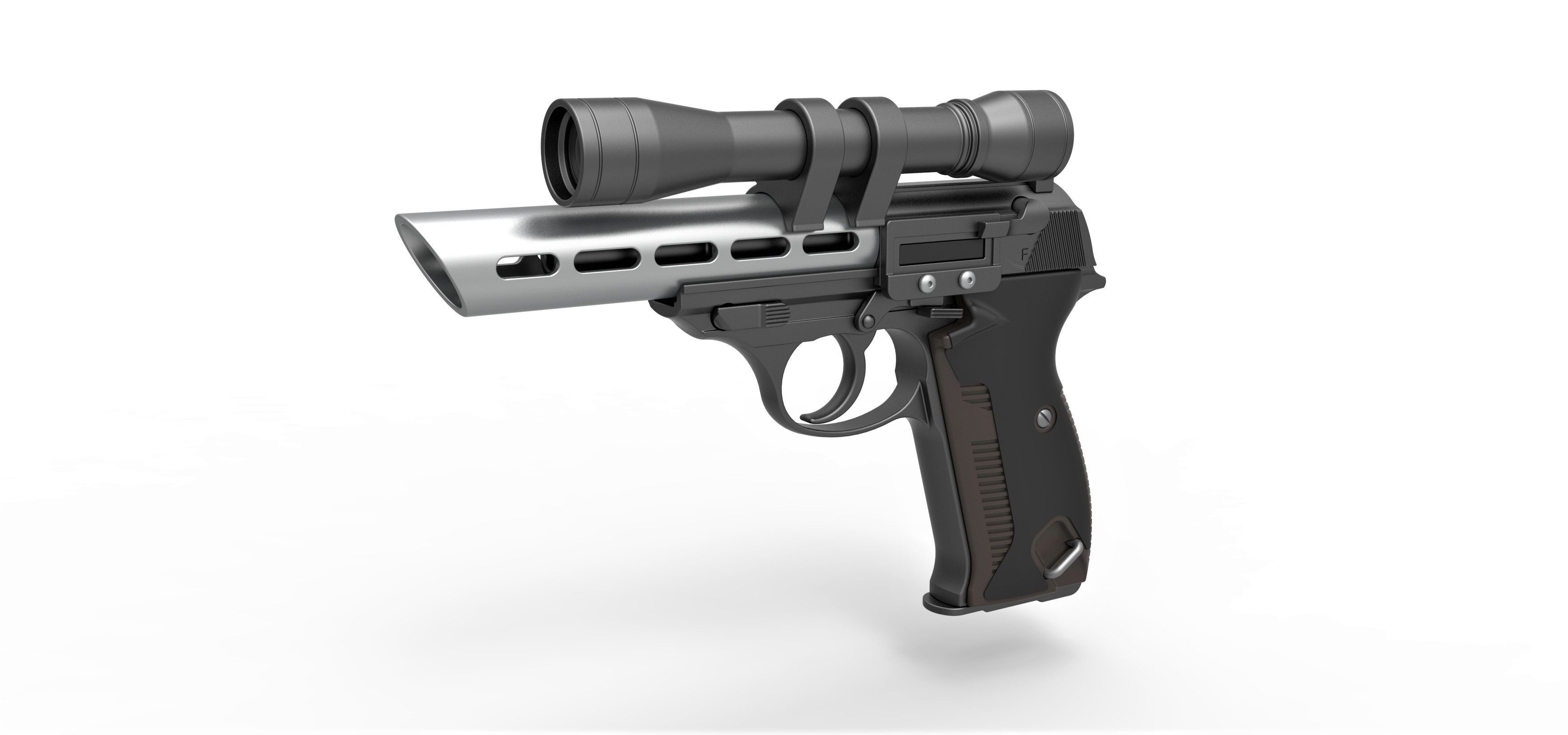Moff Gideon Blaster pistol from The Mandalorian TV series 3D model ...
