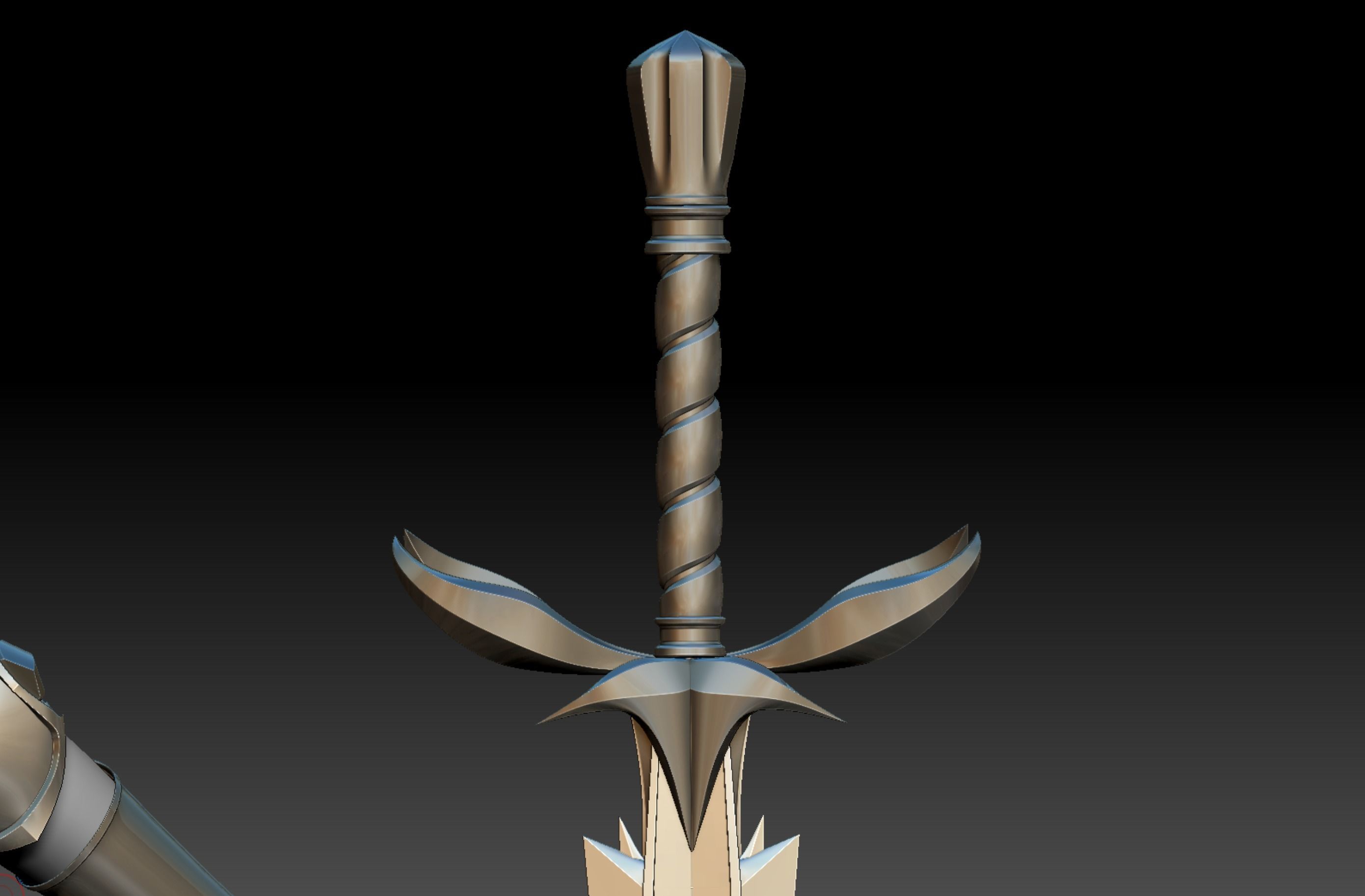 Elf Swordmaster and Wizard with Weapons free 3D model | CGTrader