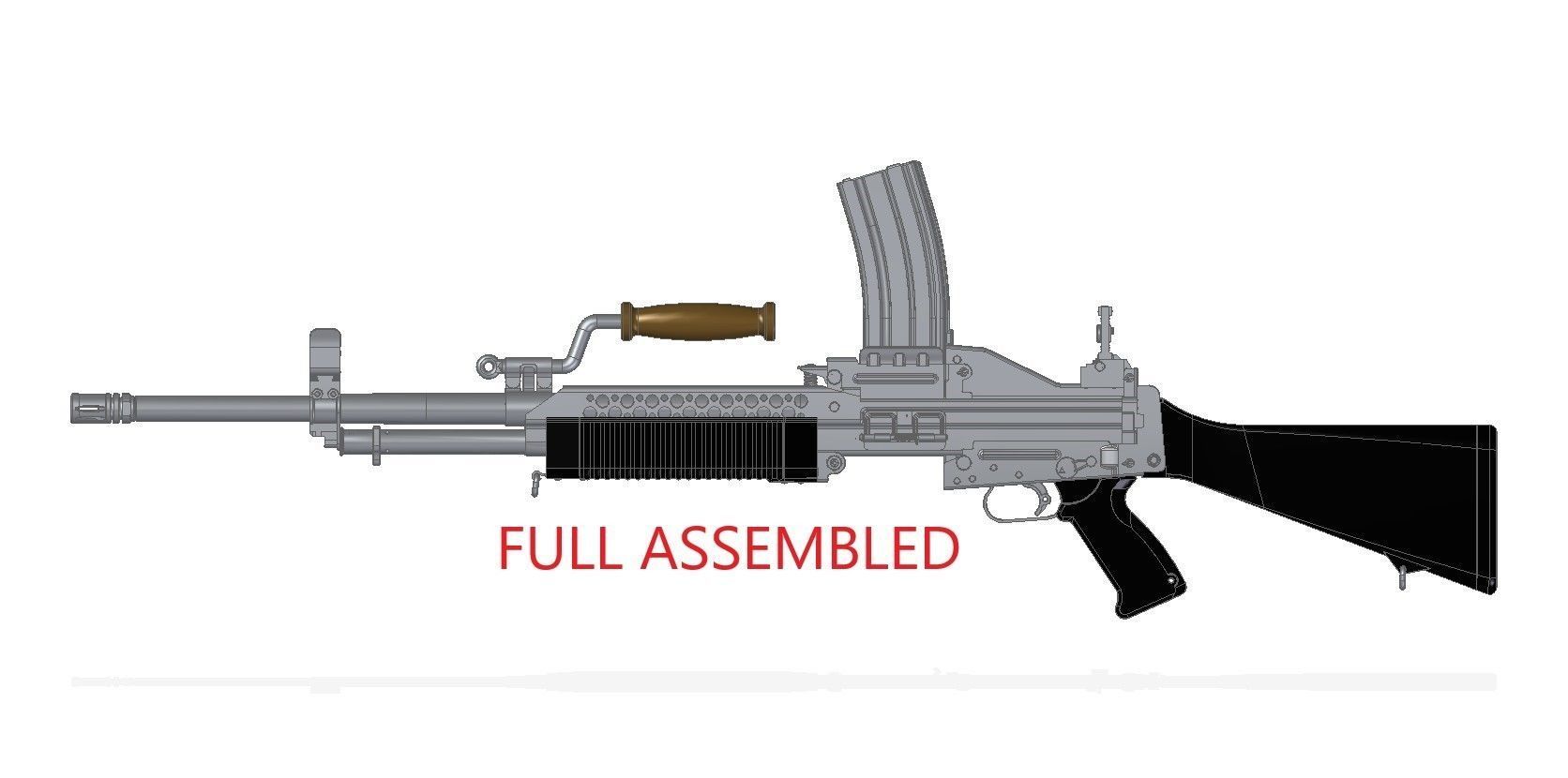 Stoner 63 LMG 3D model | CGTrader