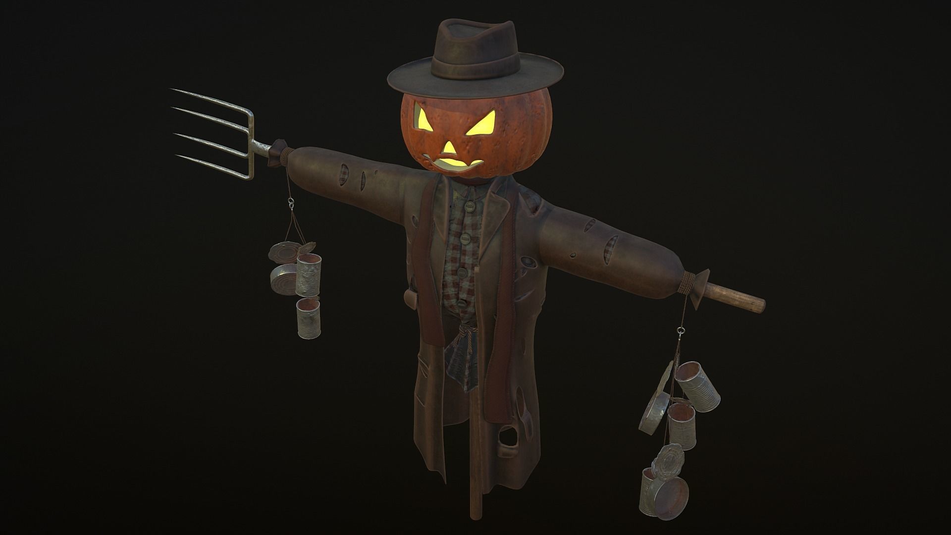 3D model Scarecrow VR / AR / low-poly | CGTrader