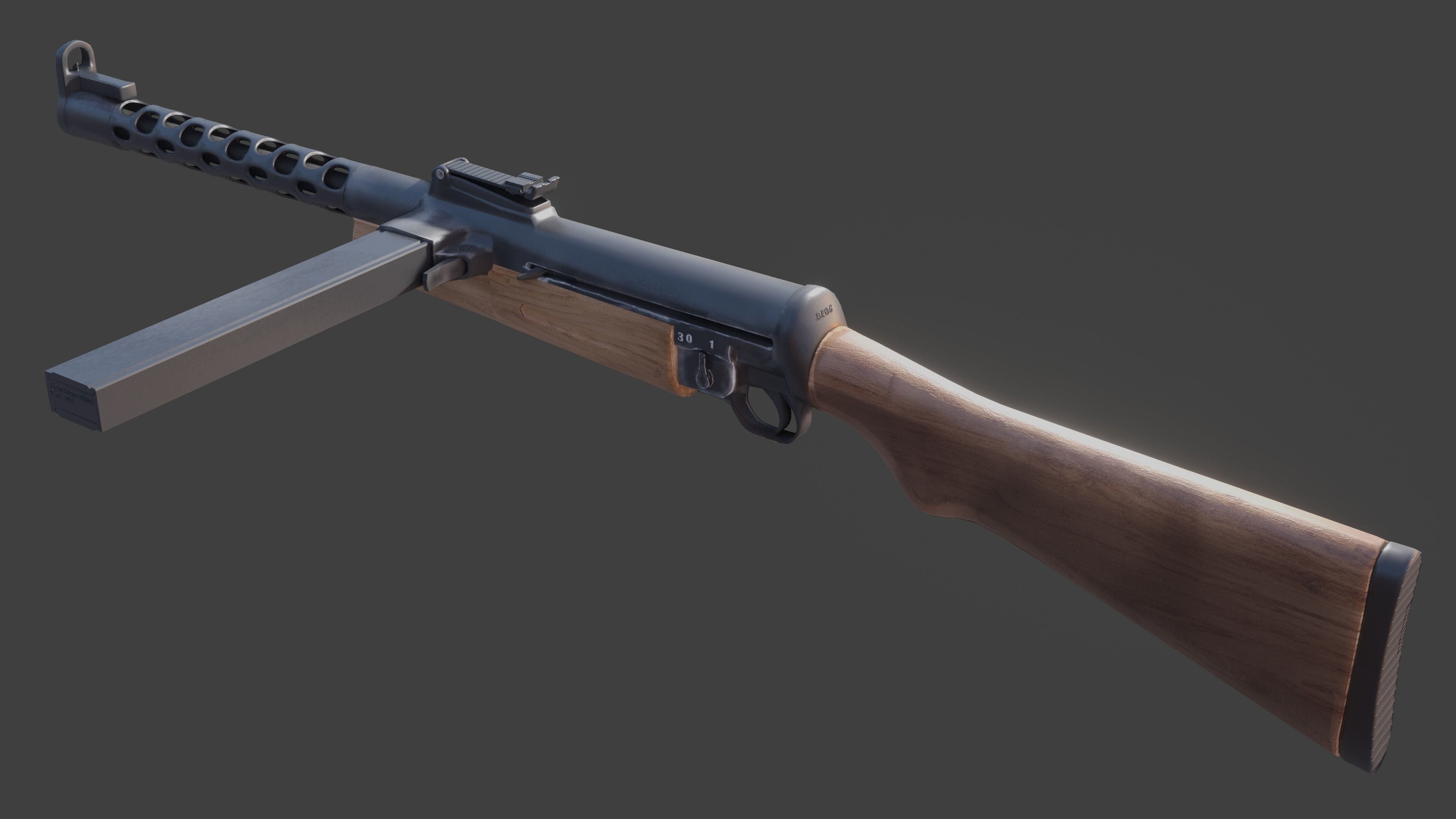 ZK383 ak rifle 3D model | CGTrader