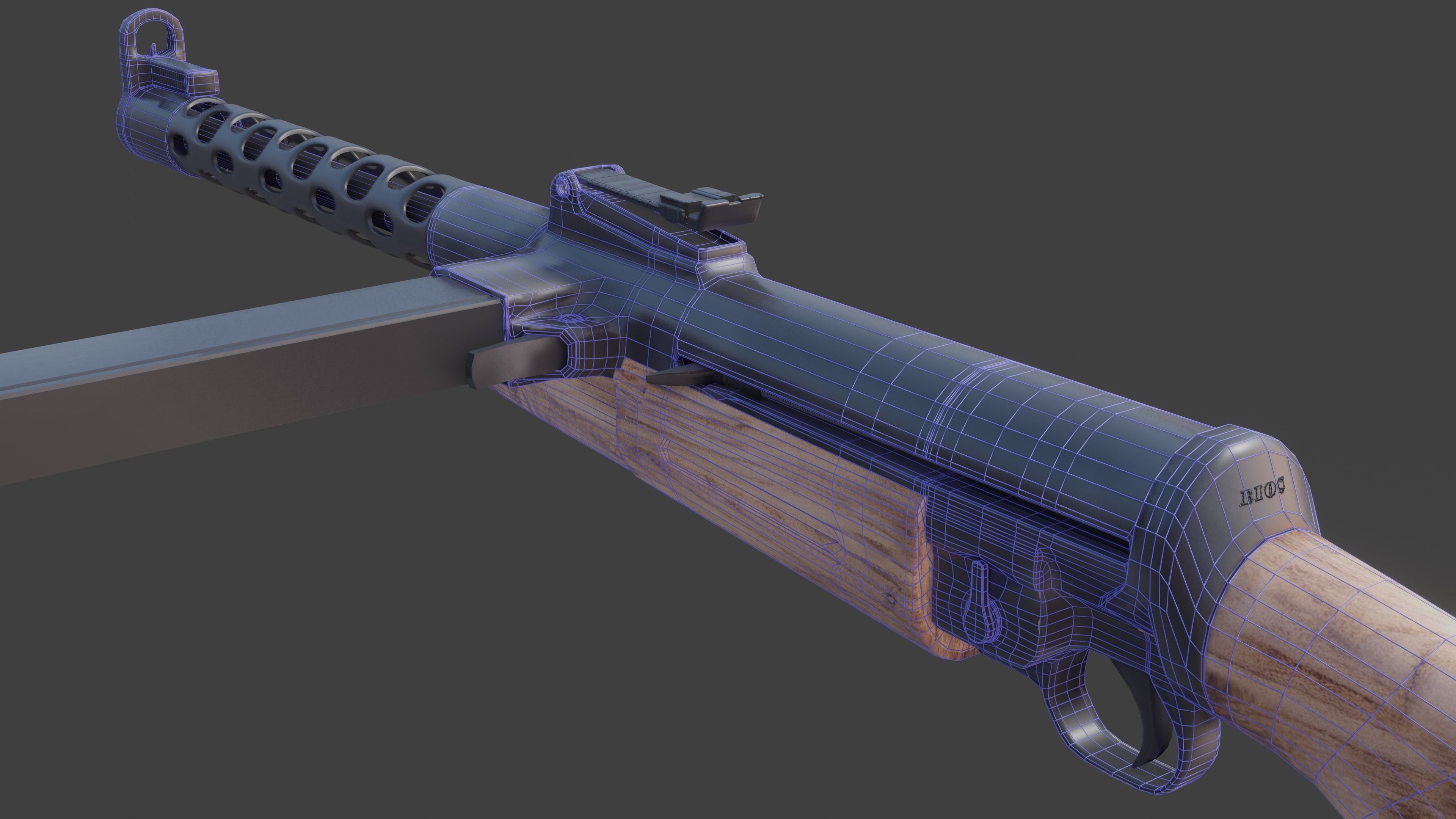 ZK383 ak rifle 3D model | CGTrader