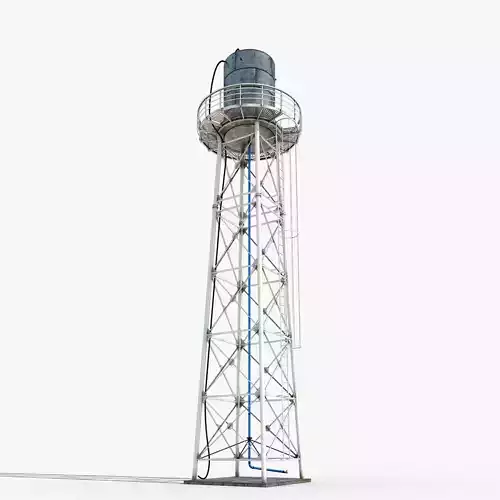 Tower Water Tank 3D model | CGTrader