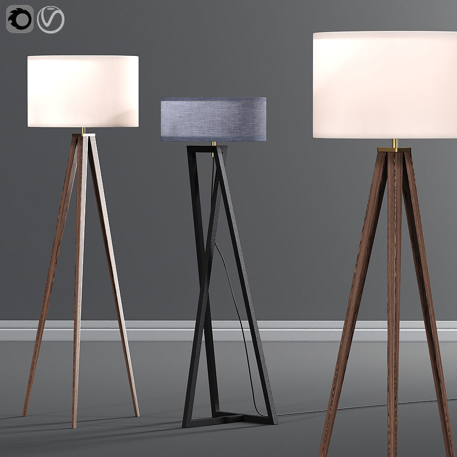 Modern Floor Lamps 3D model | CGTrader