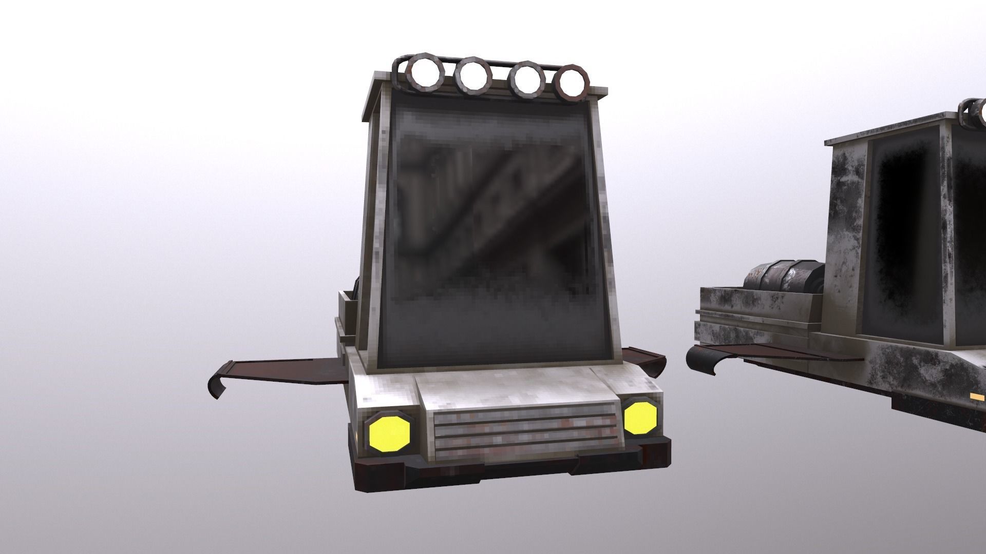 3D model Cartoon Stylized Sci Fi Car With 2 Texture VR / AR / low-poly ...