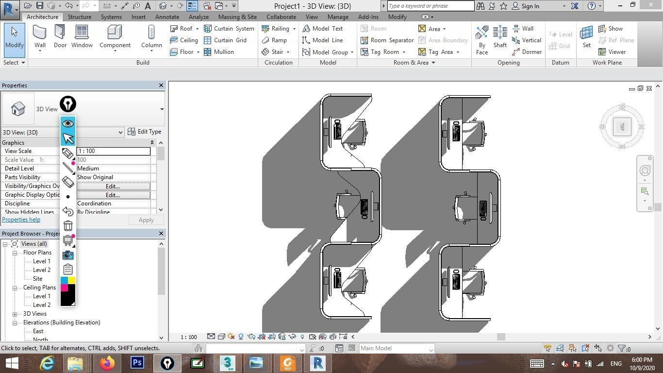 revit PodWork - Workstation families 3D model | CGTrader