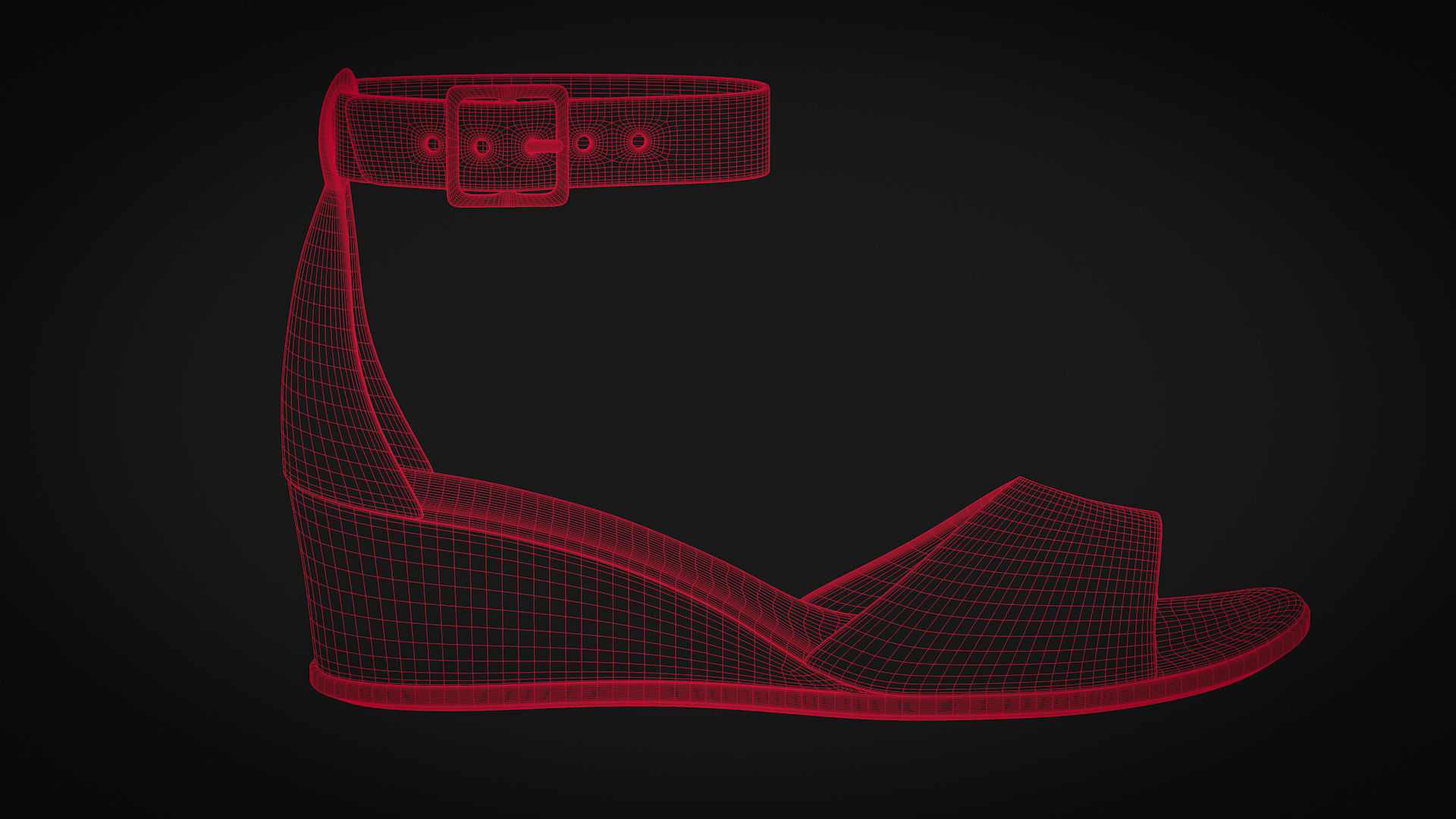 Wedge Sandals free 3D model | CGTrader