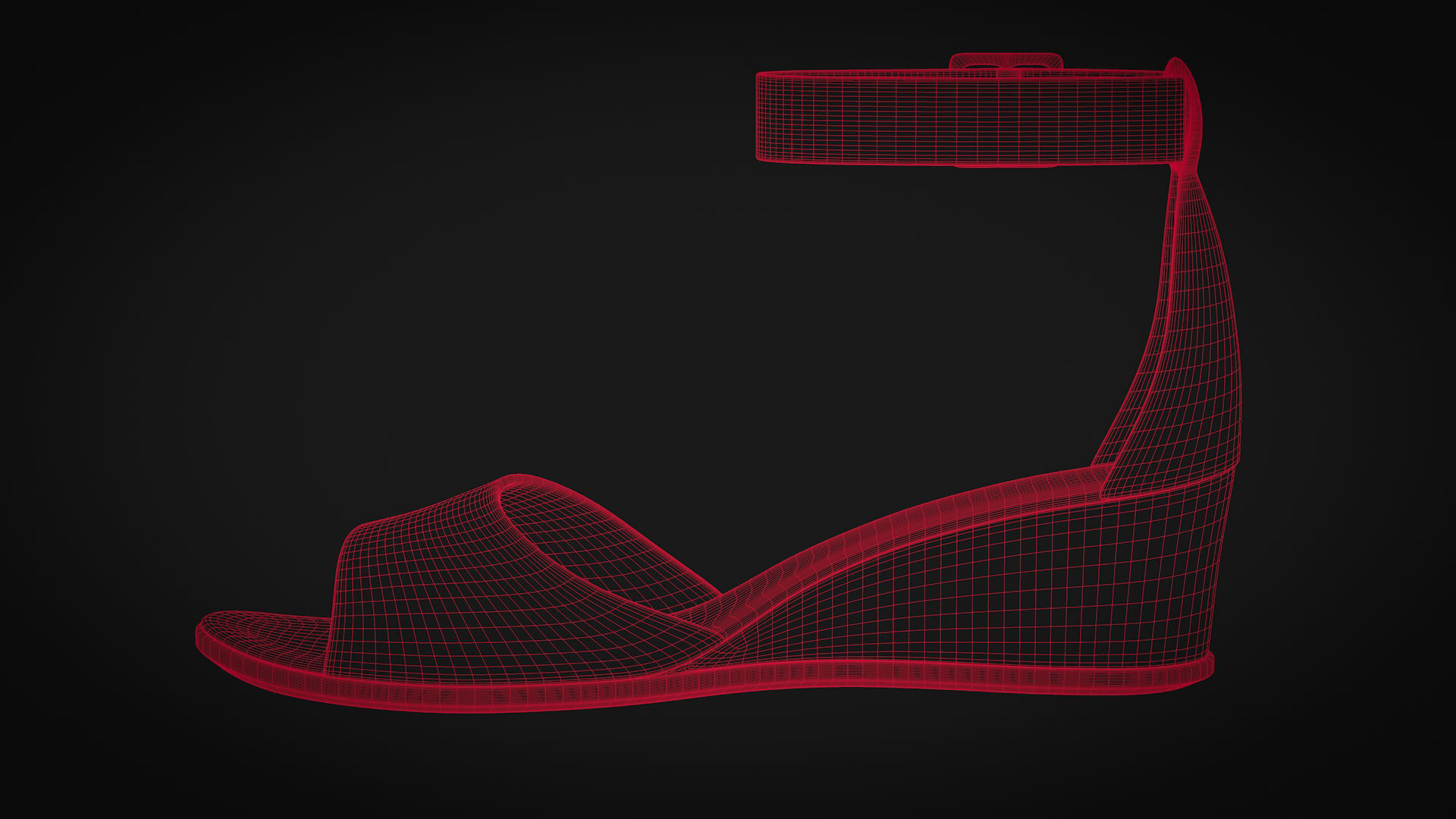 Wedge Sandals free 3D model | CGTrader